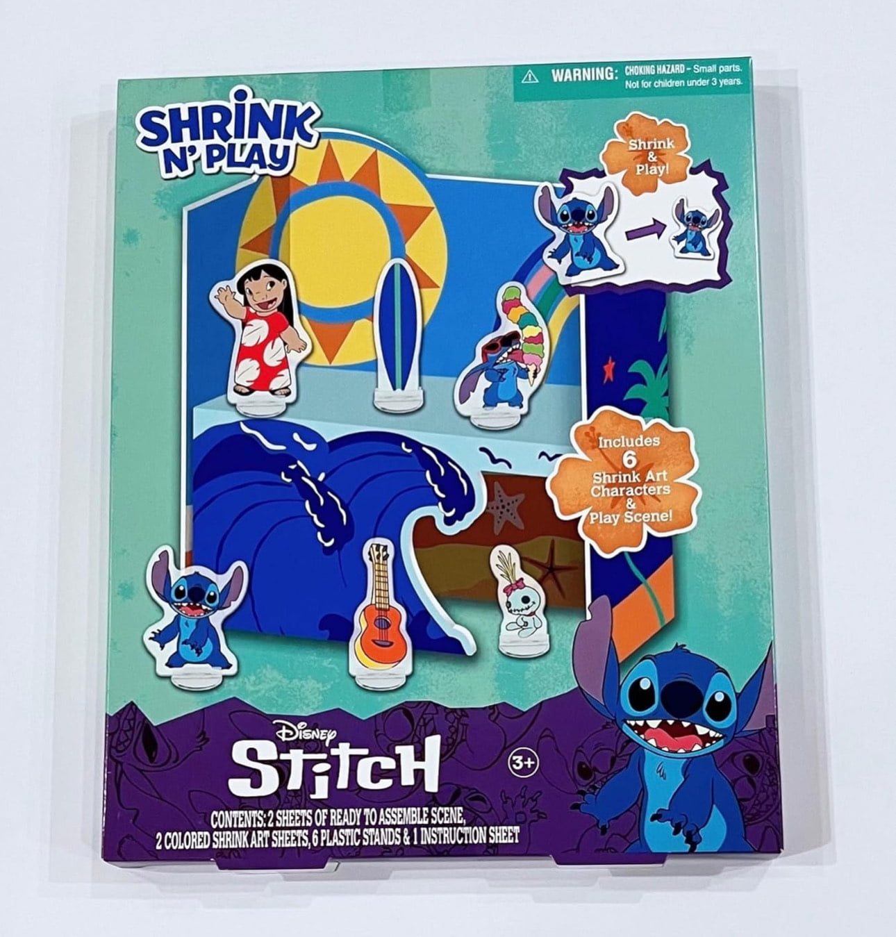 Shrink and Play Stitch Activity Set Play for 3+. Includes 2 sheets of ...