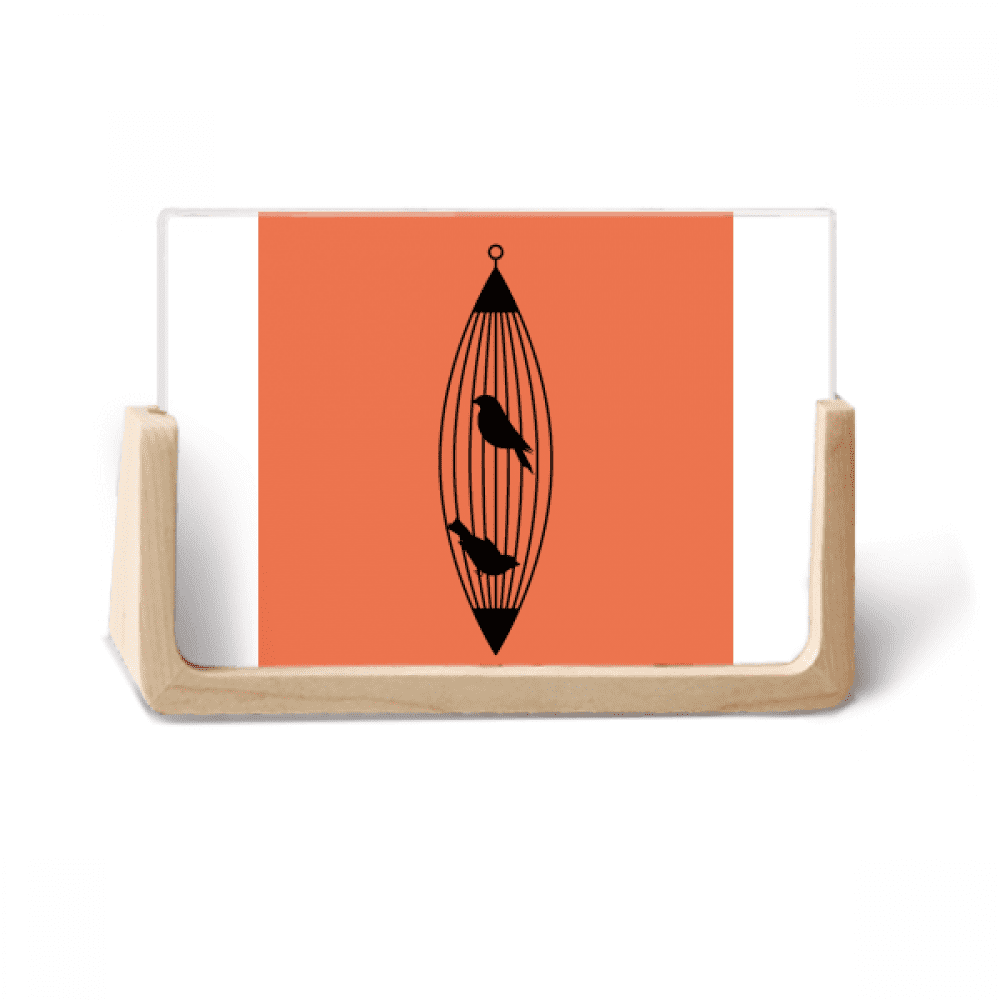 Shrinking Cage Outline Flying Photo Wooden Photo Frame Tabletop Display ...