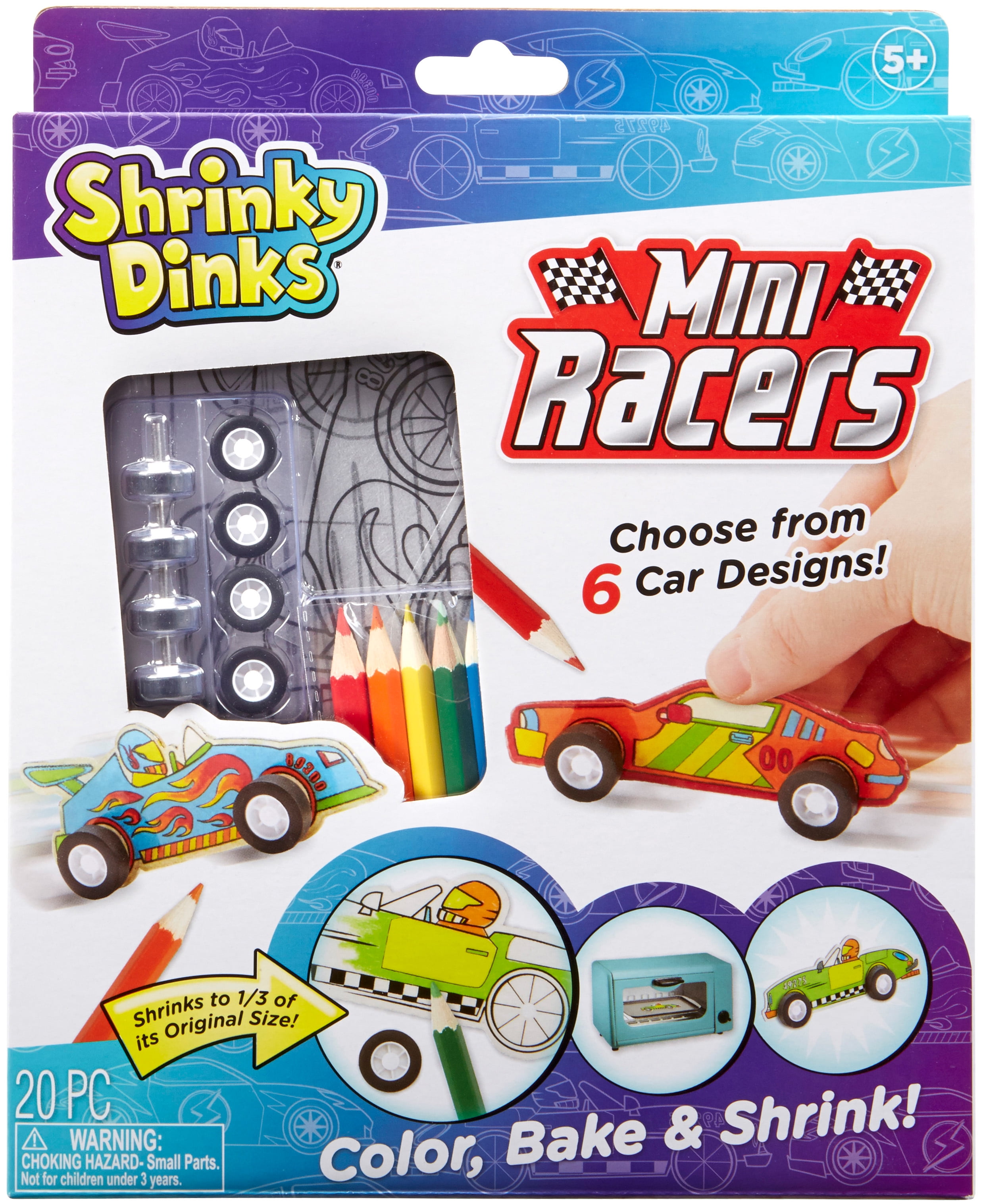 Shrinky Dinks Kit-Mini Racers - Walmart.com