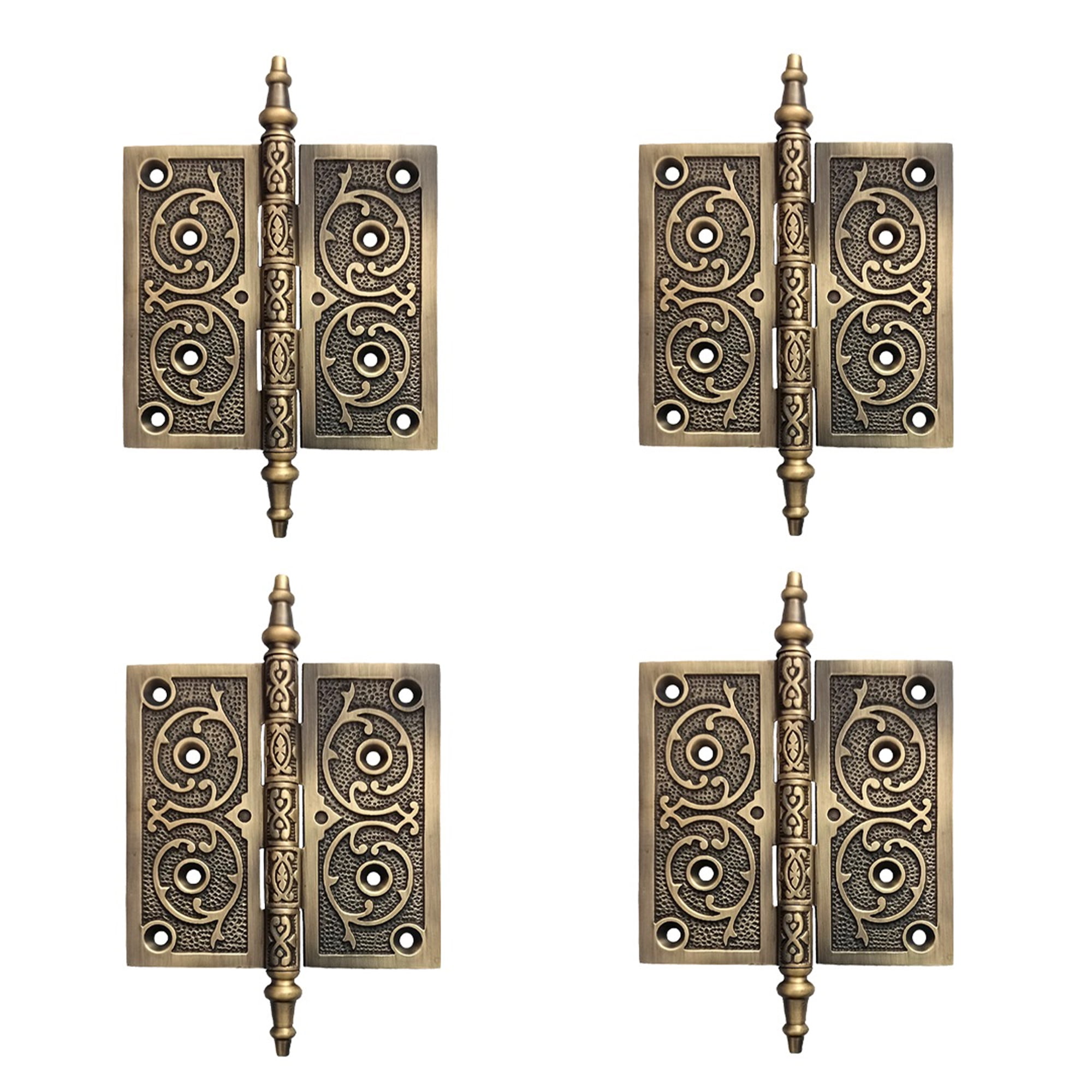 Shristy Hardware 5" x 5" Brass Decorative Hinge -(Pack of 4 - Antique ...