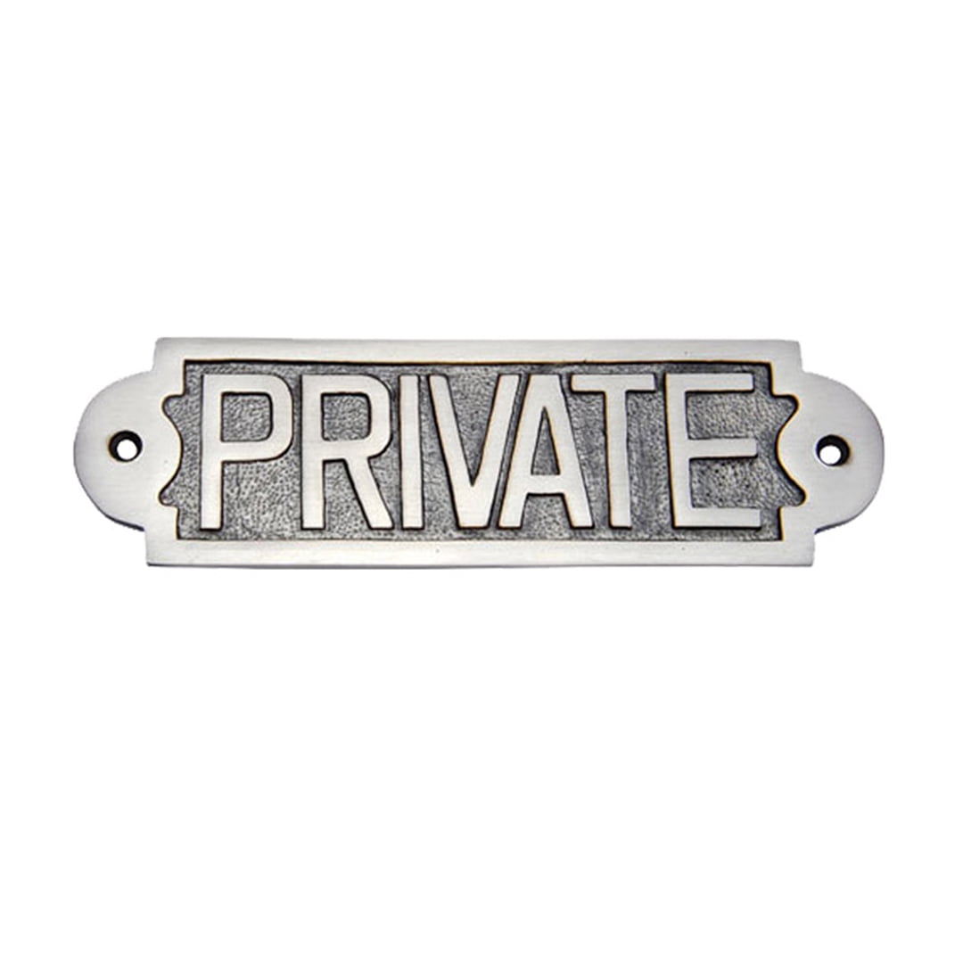 Shristy Hardware "Private" Brass Door Sign - Walmart.com