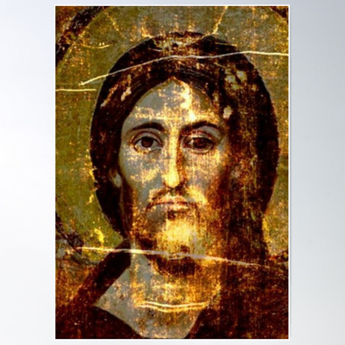 Shroud Of Turin Jesus Christ Face, Holy Face Sion Poster Wall Art ...