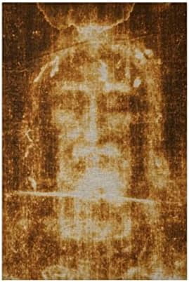 Shroud of Turin Jesus Holy Face on Natural Linen Fabric Cloth$$Art ...