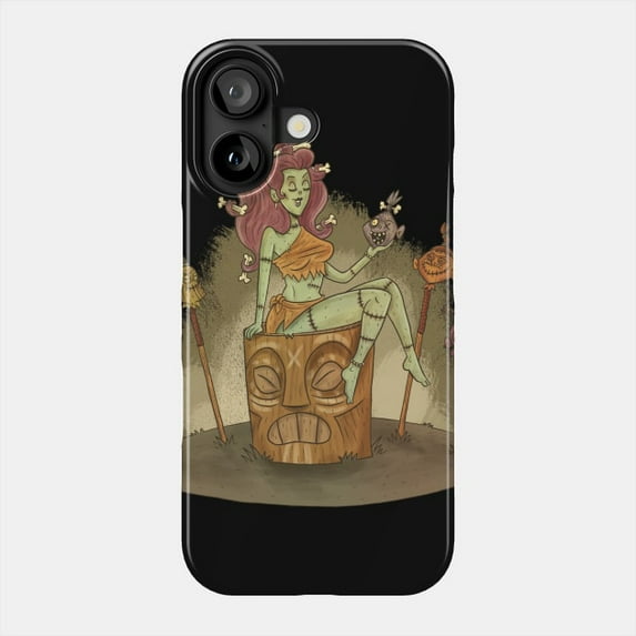 Shrunken Head Retro Cartoon Art Phone Case Compatible across iPhone 11 ...