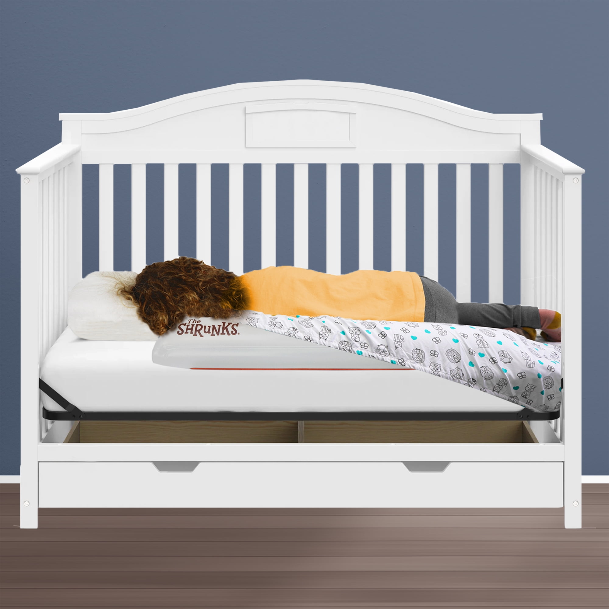 The Shrunks Convertible Inflatable Crib Bed Rail for Toddlers, Toddler ...