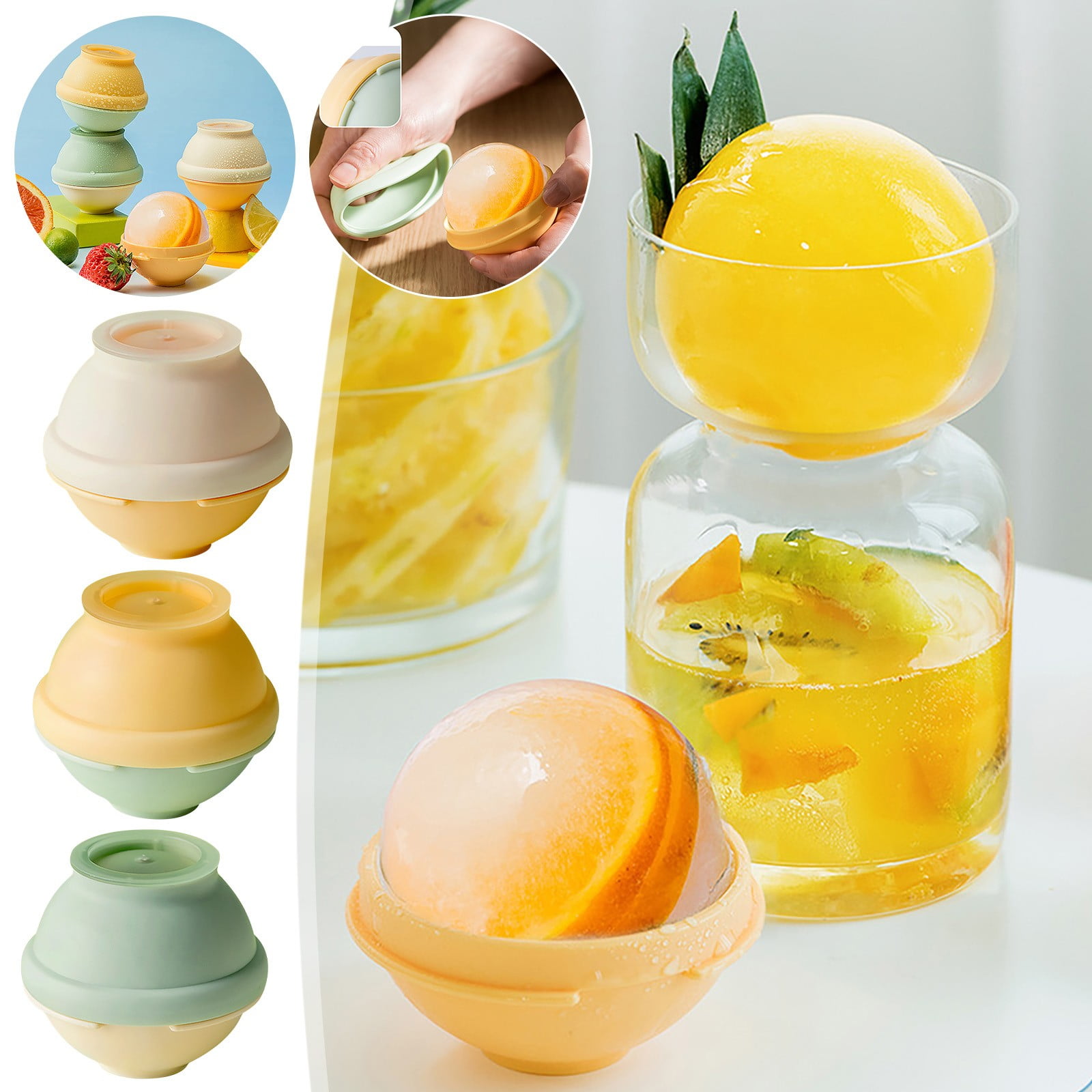 Shrysg Jumbo Ice Ball Mold - Supreme Ice Cup Maker & Freezing ...