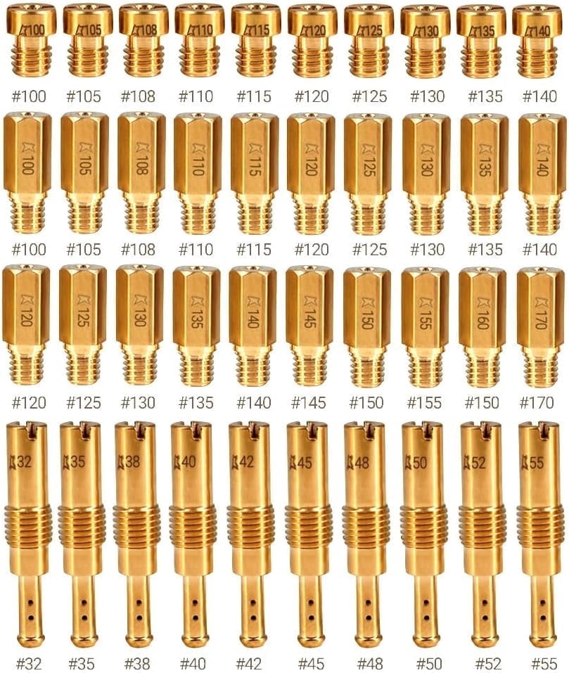 Shtlyh Carburetor Main Jet Slow Pilot Jet Kit, 40 Pieces - Walmart.com