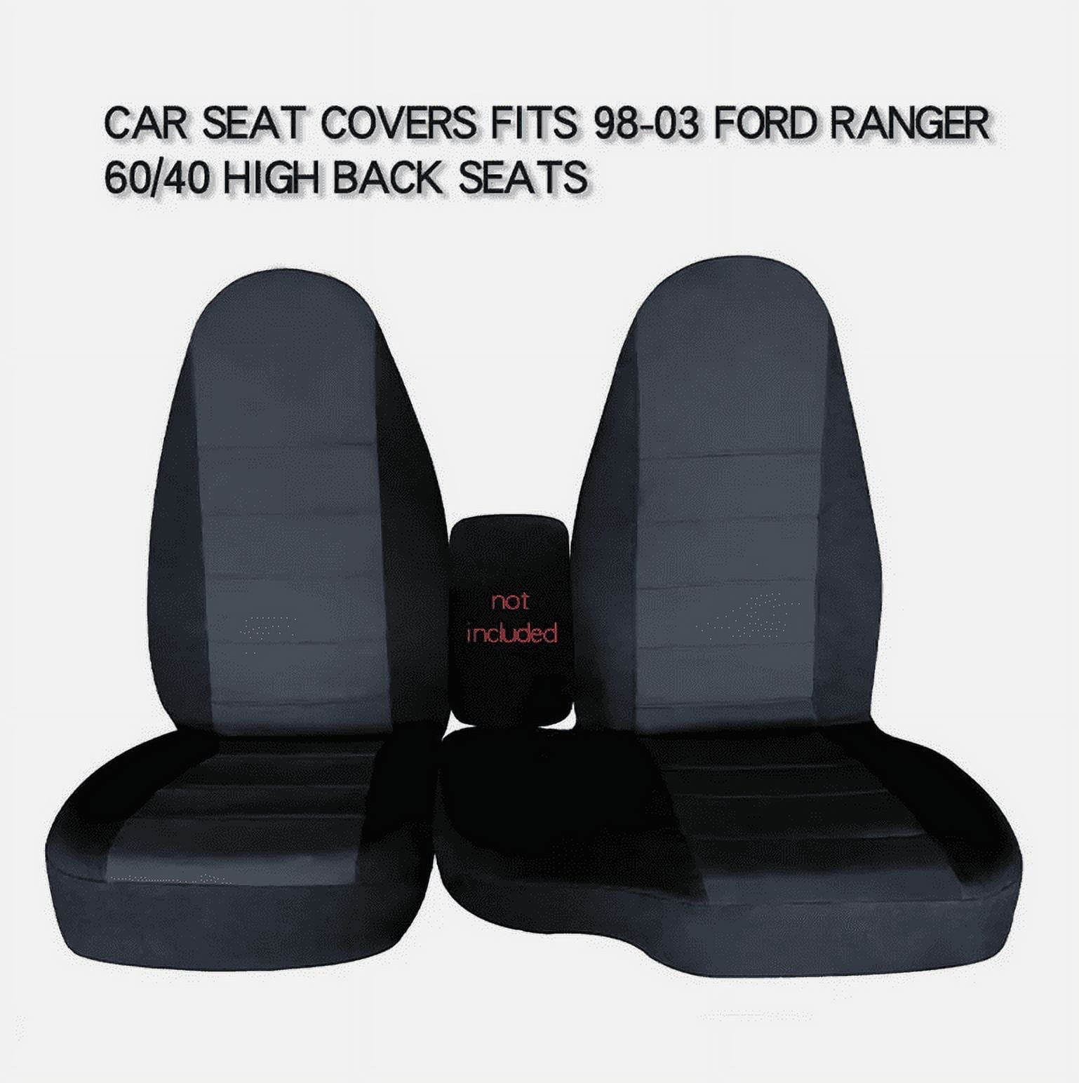 Shtlyh Front Driver Passenger Side Seat Covers for 60/40 Seats ...