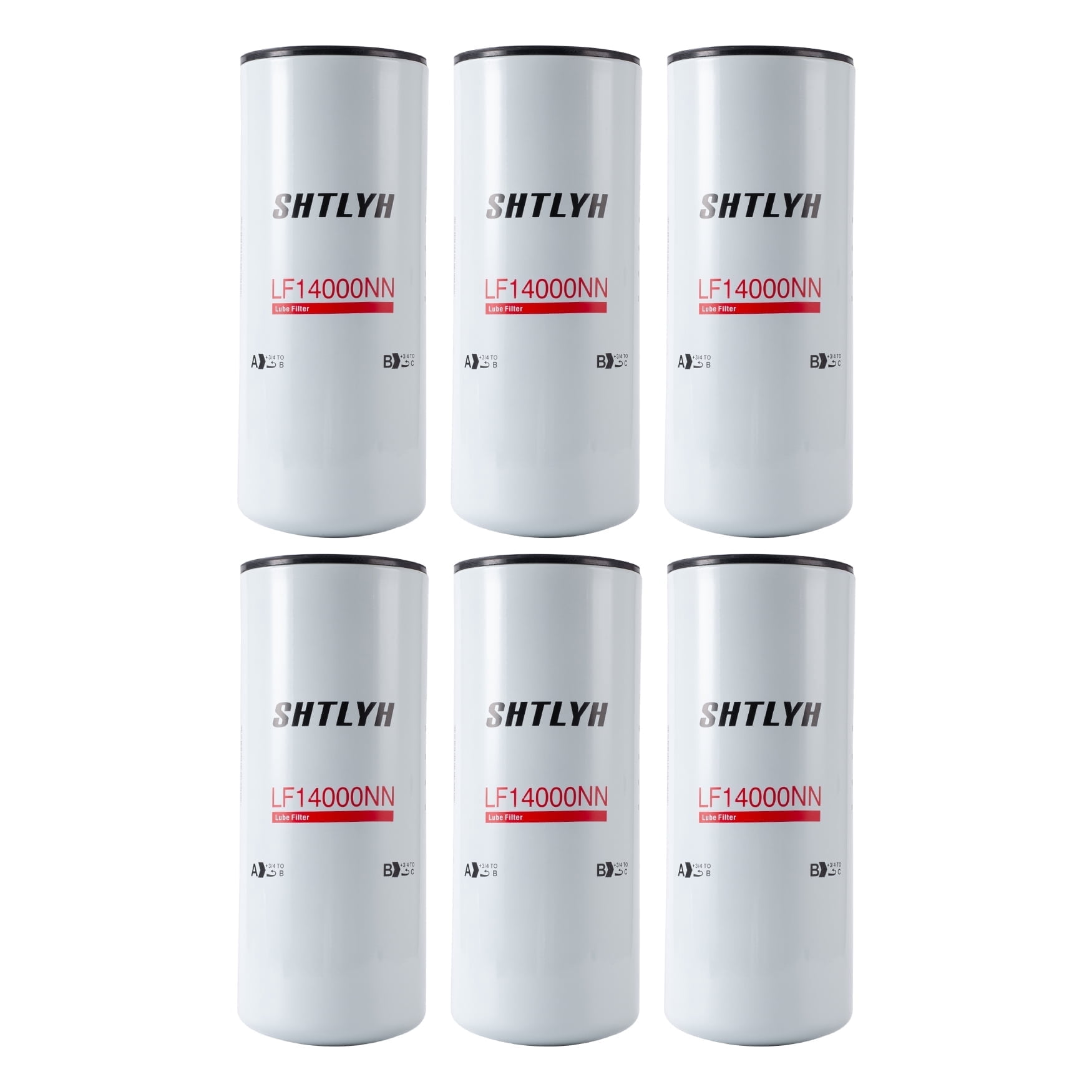 6 Pcs LF14000NN Oil Filter For ISX ISM QSX QSM QST X15 Replaces 4367100 ...