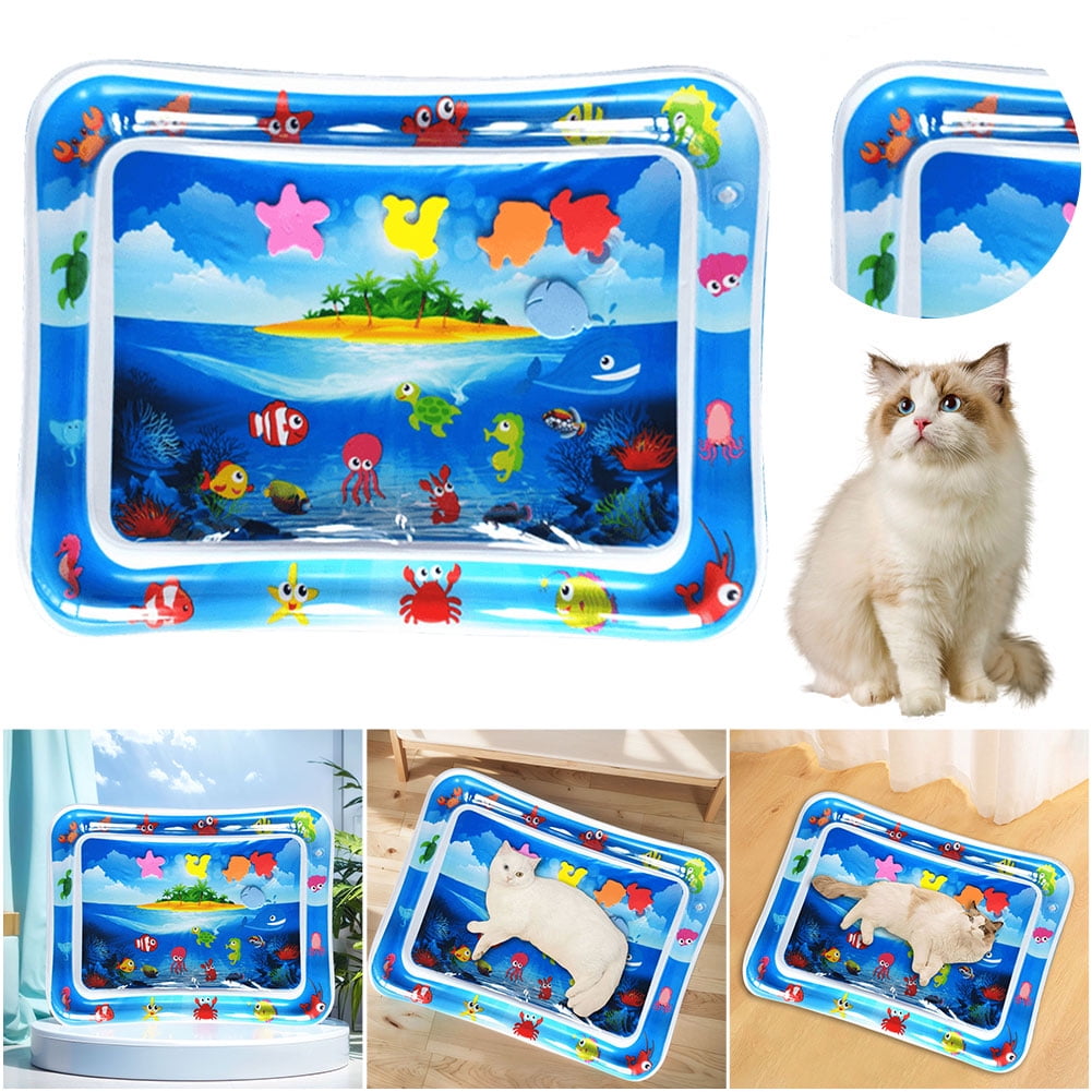 Shtyetg Water Sensory Playmat with Fish Water Sensor Play Mat Tummy ...