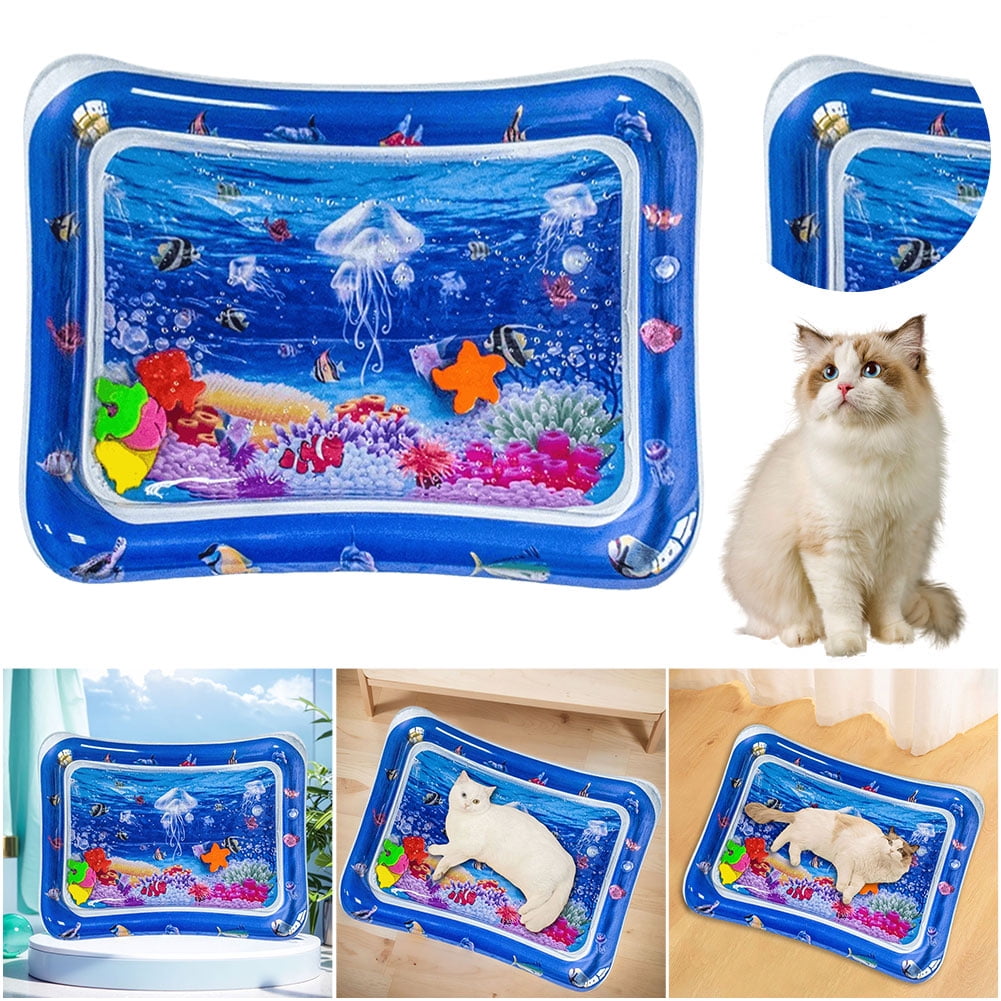 Shtyetg Water Sensory Playmat with Fish Water Sensor Play Mat Tummy ...