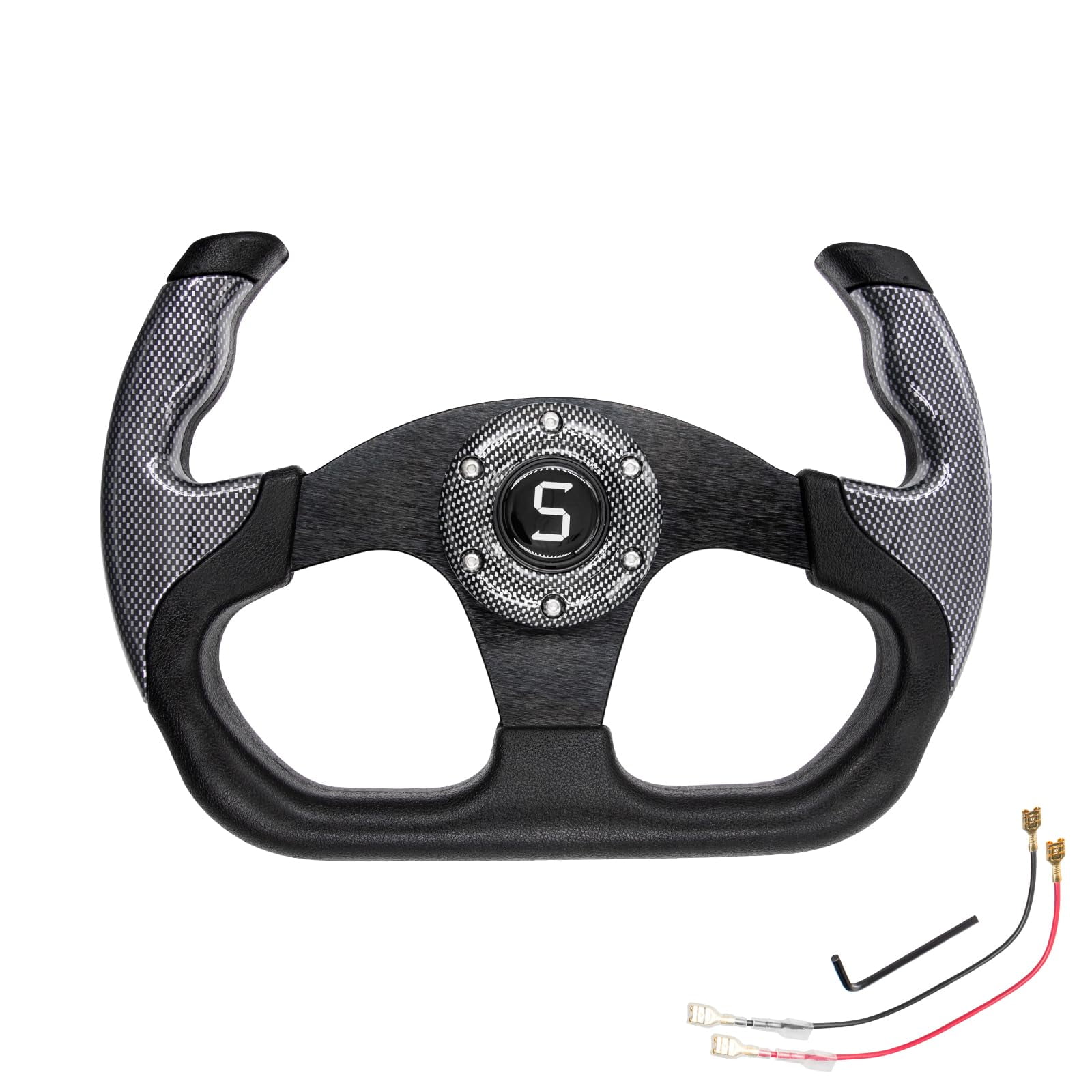 Shu-Ran EZGO Golf Cart Steering Wheel Fit Club Car EZGO Yamaha, Skid ...