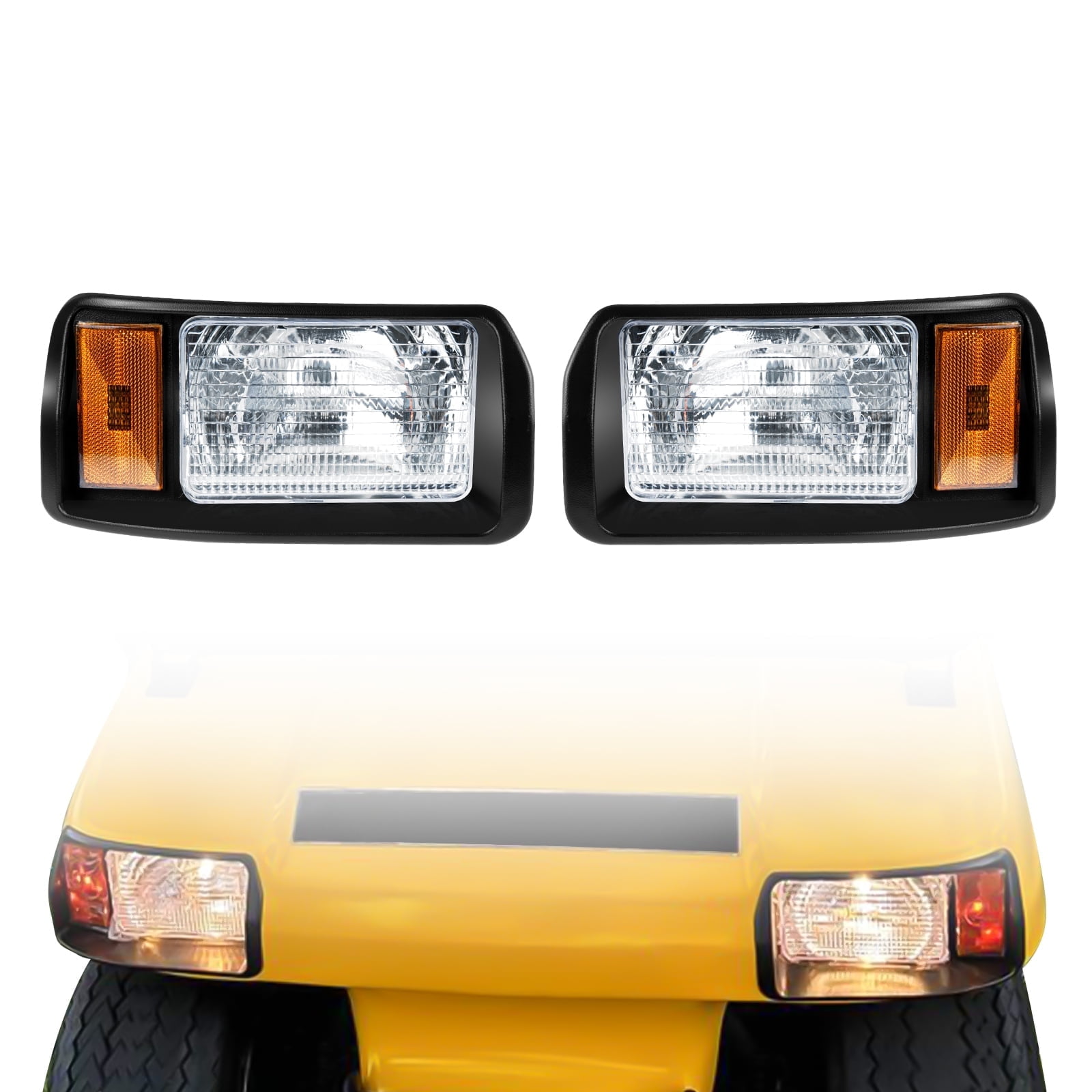 Shu-Ran Golf Cart Halogen Headlights for 1993 Up Club Car DS Passenger ...