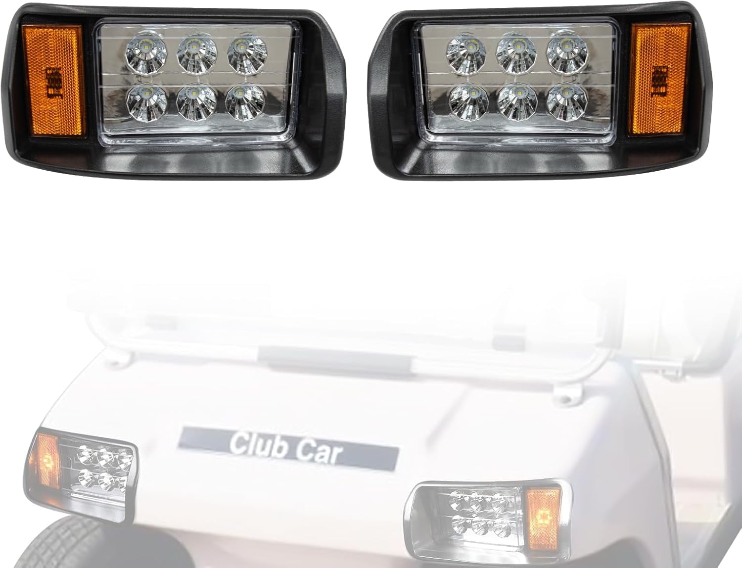 Shu-Ran Golf Cart LED Headlight for Club Car 12 Volt Headlights for DS ...