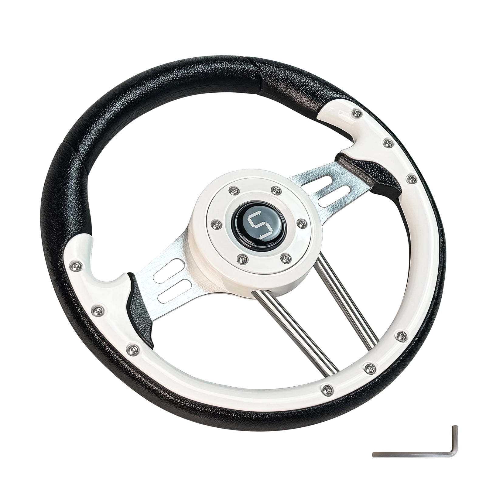Shu-Ran Golf Cart Steering Wheel, 12.5"/320mm Universal Club Car ...