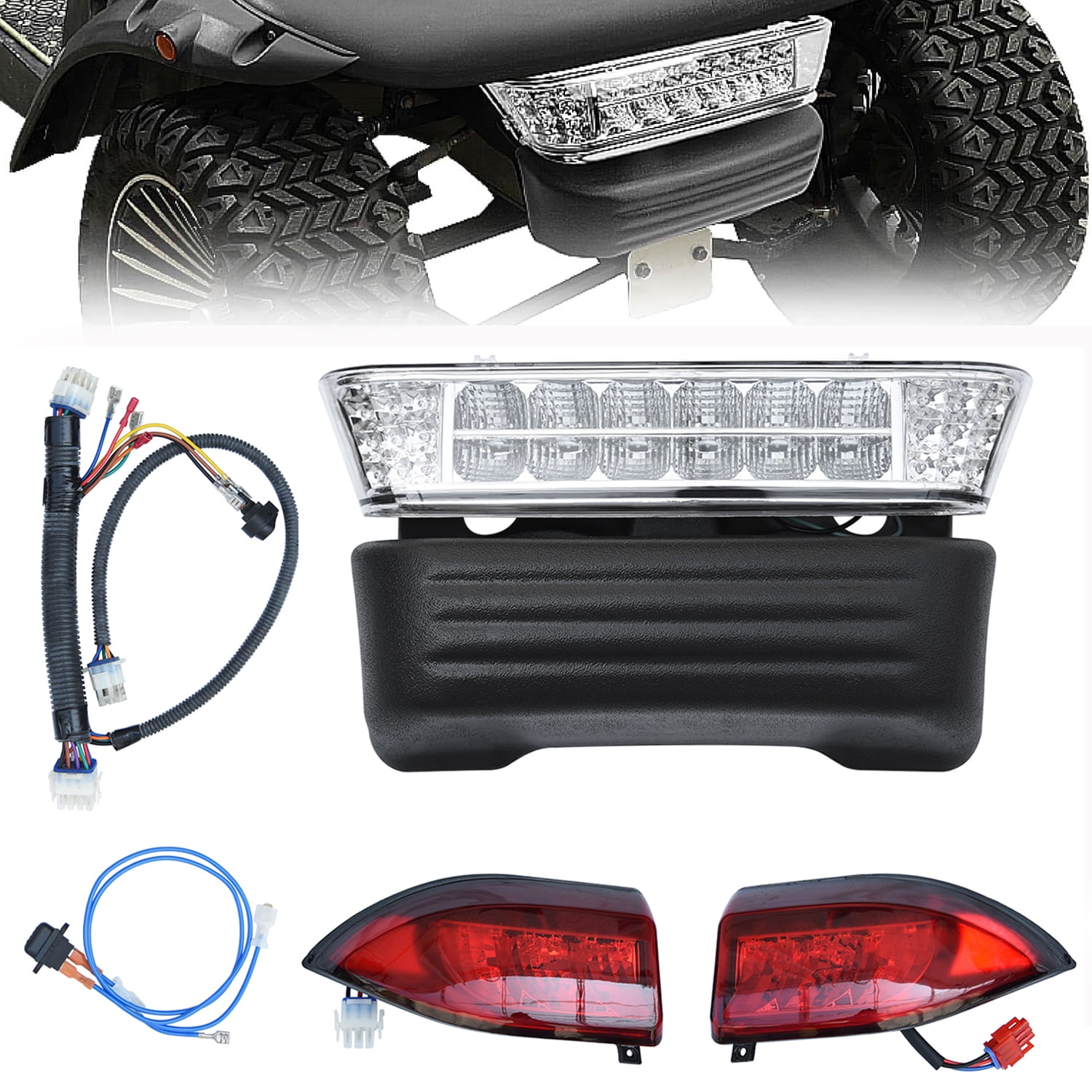 Shu-Ran LED Golf Cart Light Kit Fits for Club Car Precedent (2004-Up ...