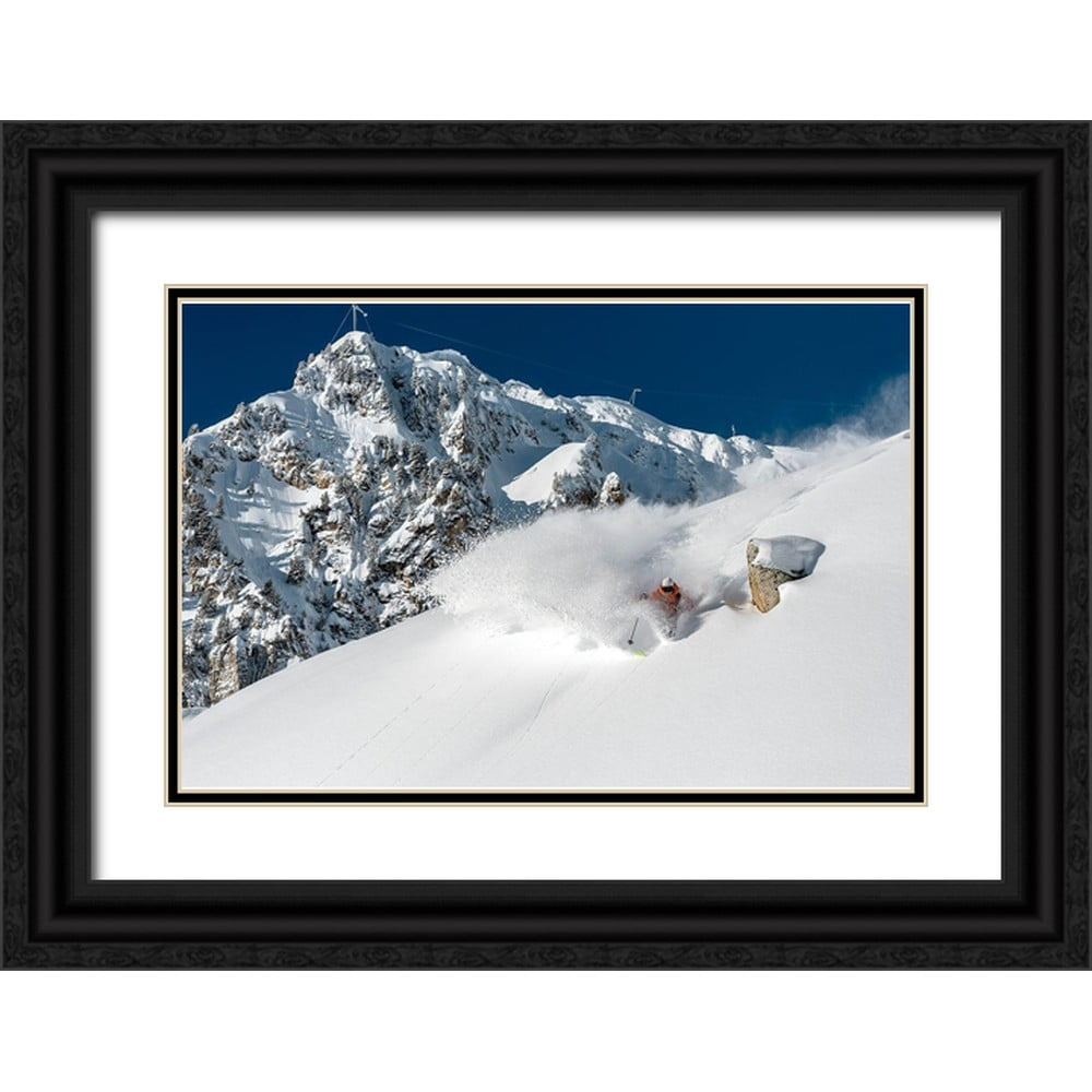 Shu, Tristan 18x13 Black Ornate Wood Framed with Double Matting Museum ...