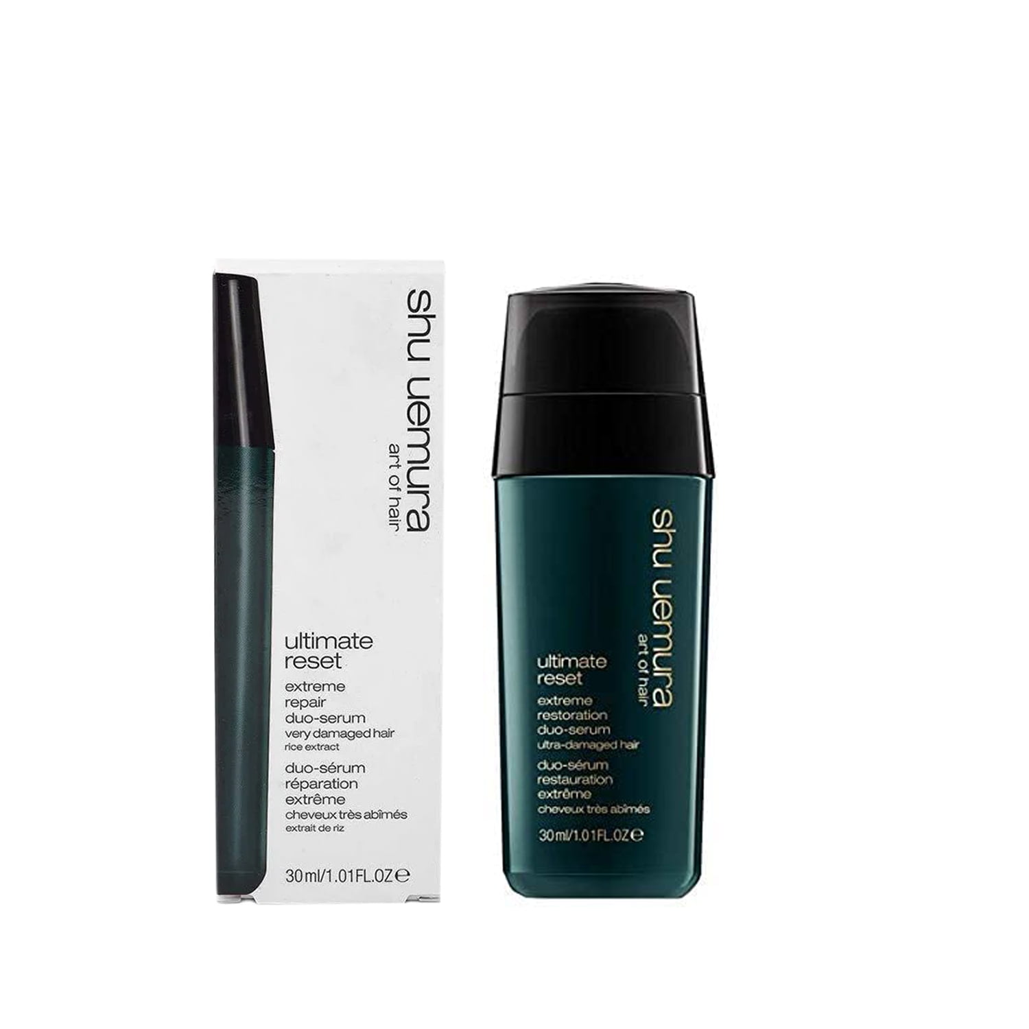 Shu Uemura Art of Hair Ultimate Reset Extreme Repair Duo Serum 1.01 oz ...