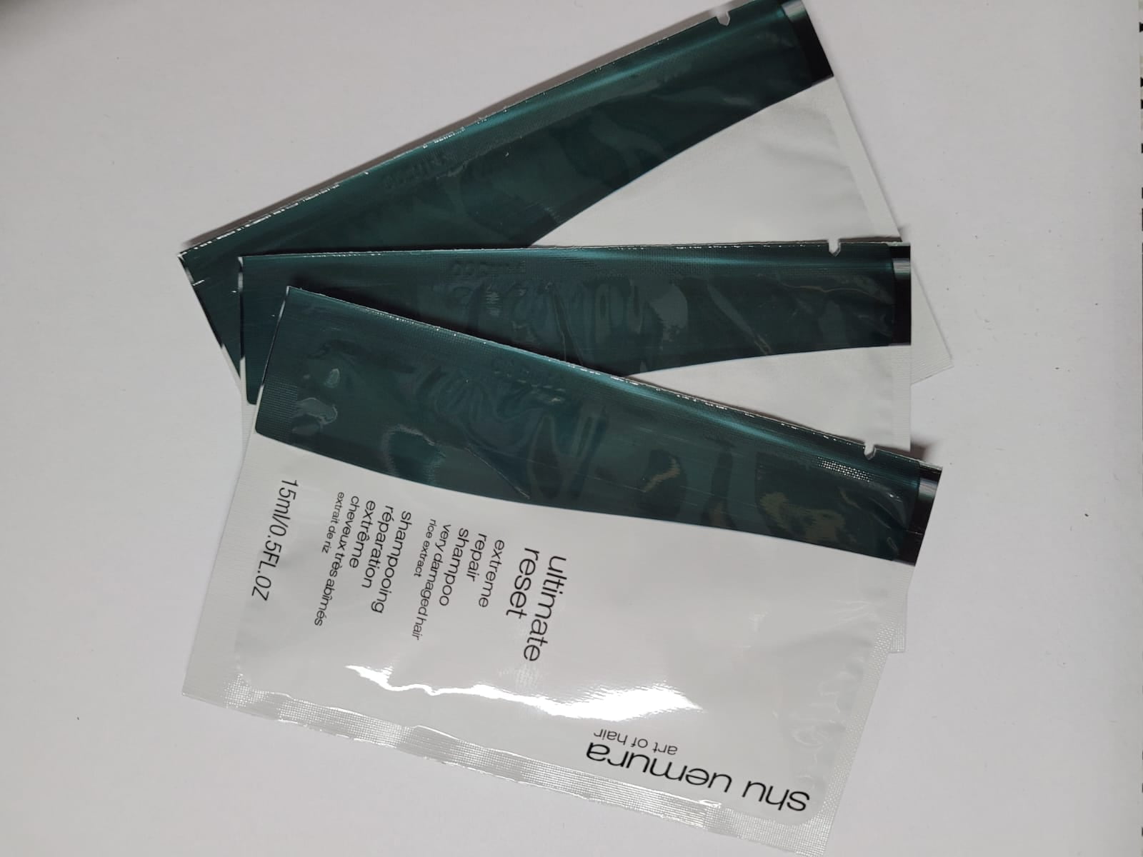 Shu Uemura Ultimate Reset Extreme Repair Shampoo 0.5oz/15ml Sample Set ...