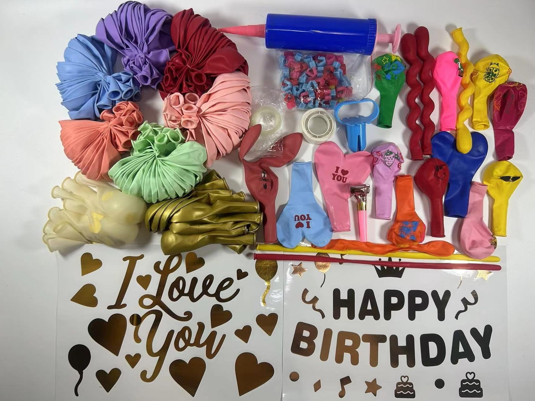 ShuDanDi Party balloon set, SSF20 160 10-inch balloons, including 20 ...