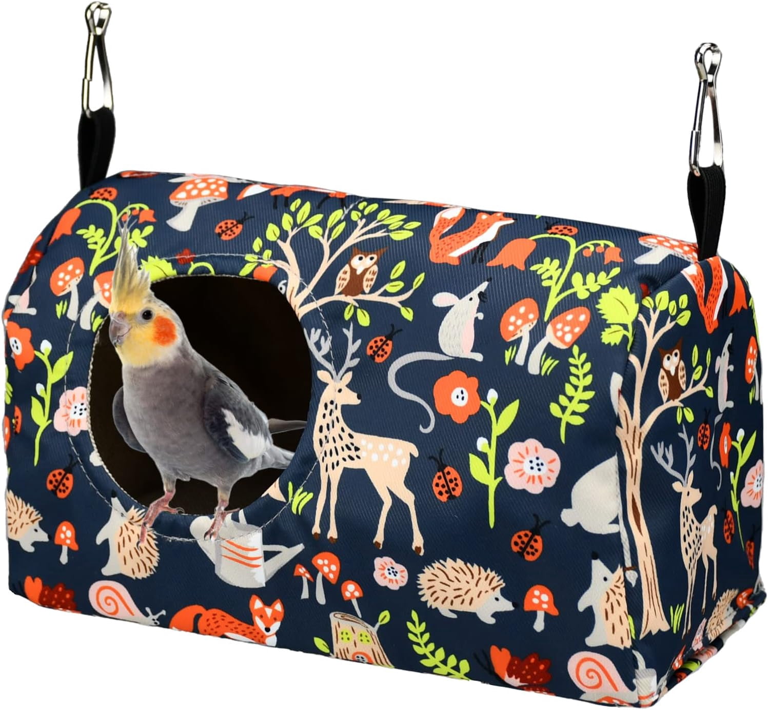 ShuRung Parrot Cockatiel Warm House Bird Nest Bed Winter Hanging ...