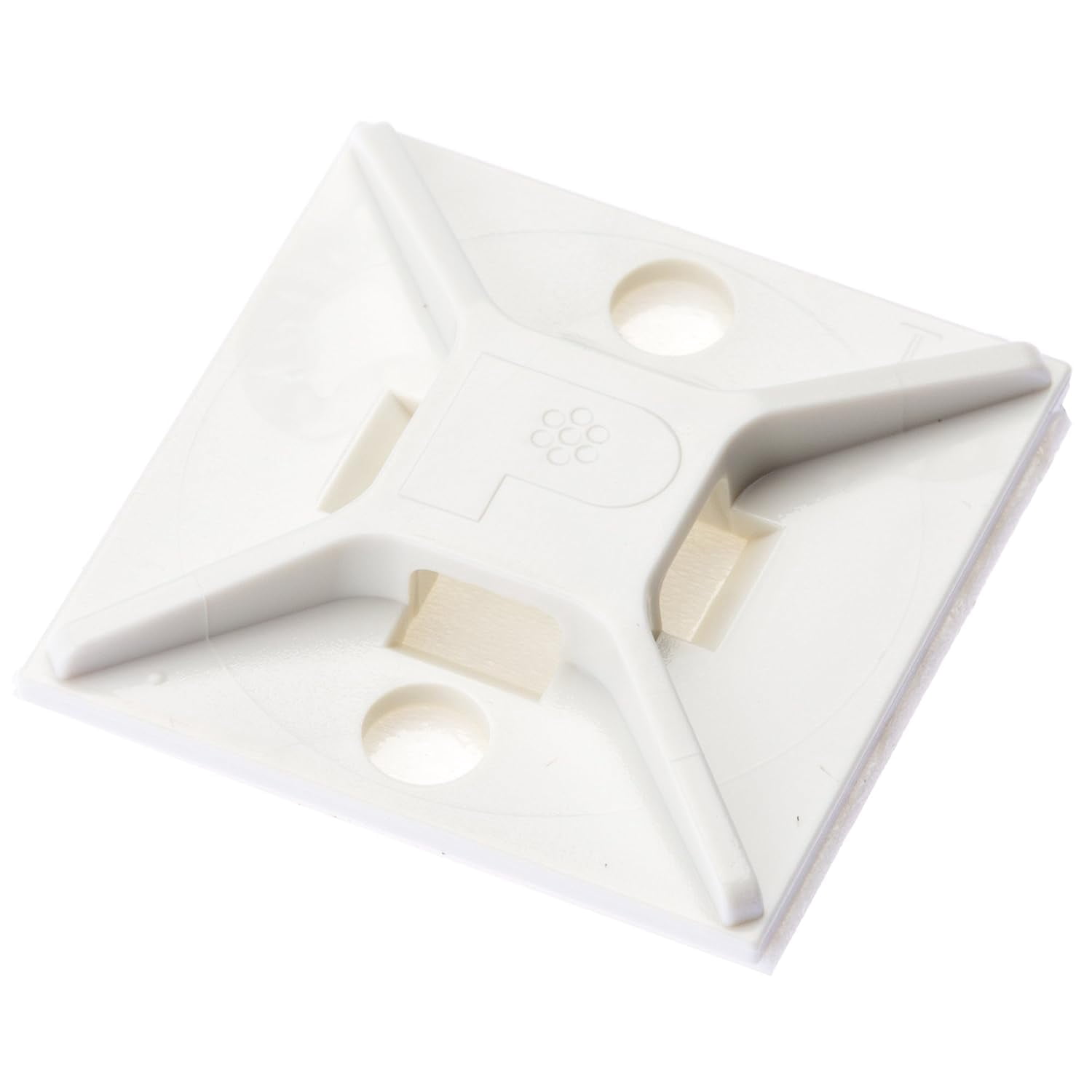 ShuYYun ABM2S-A-C Adhesive Backed Cable Tie Mount, 4-Way Mount, Pre ...