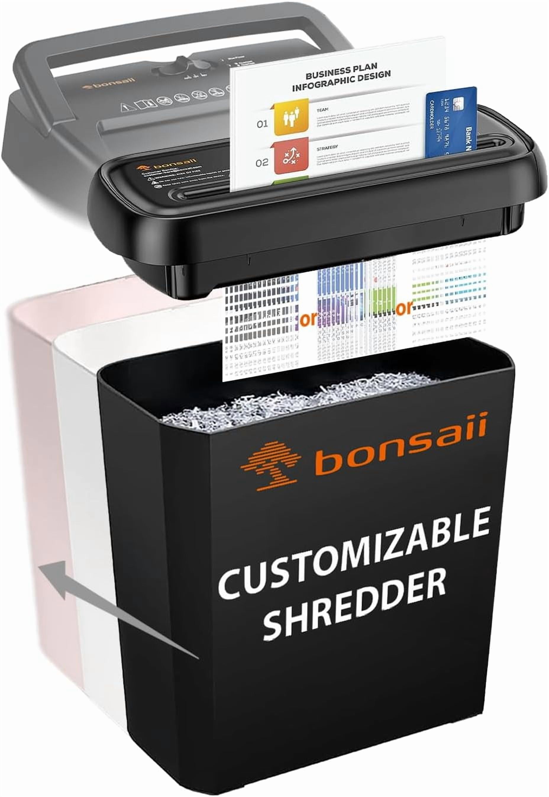 ShuYYun Customizable Shredder | Up to 110-Sheet Auto Feed, 60-Min ...