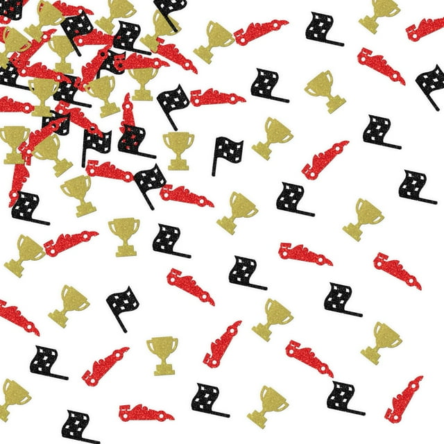ShuanQ 120pcs Race Car DHF10 Confetti - Racing Party Table Scatters ...