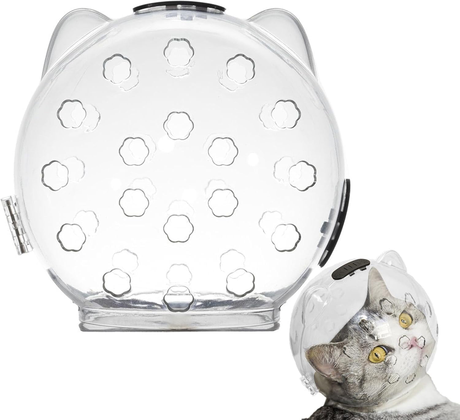 Shuang Pet Muzzle, Anti Bite Cat Mouth Guard, Clear Cat Calming Muzzle ...