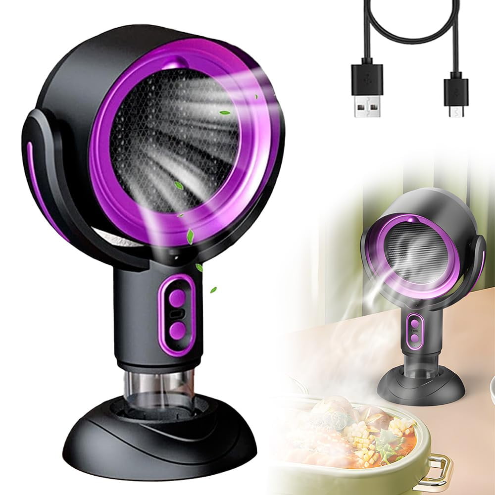 Shuang Portable Smoke Purifier Fan 2025 New Rechargeable Electric Smoke ...