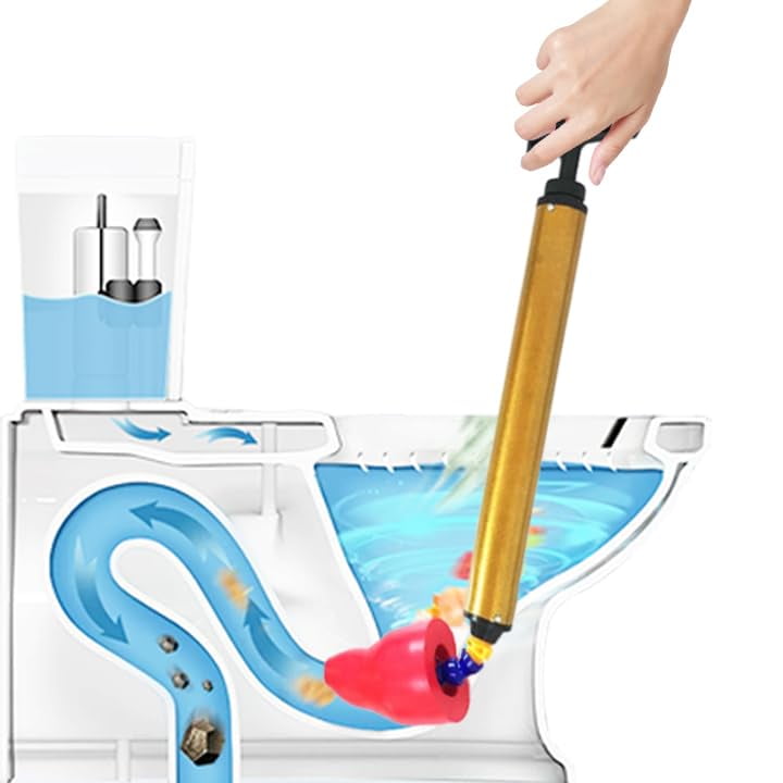 Shuang Toilet Plunger, 2025 Upgrade High Pressure Toilet Unblock One ...