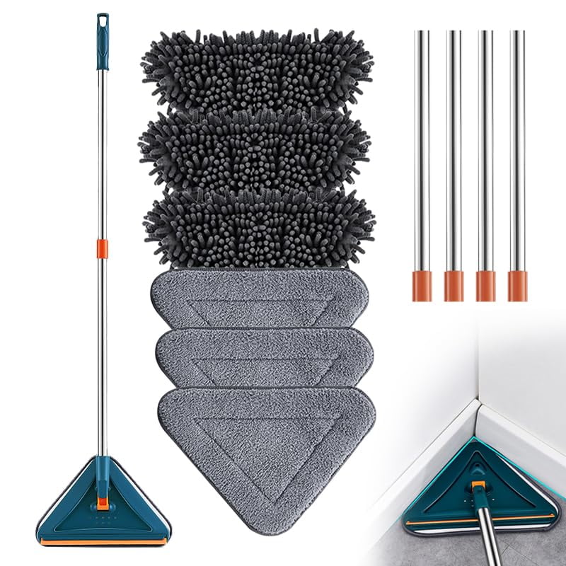 Shuang Wall Cleaner Mop with Long Handle, 2025 Upgrade 360° Rotatable ...