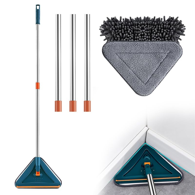 Shuang Wall Cleaner Mop with Long Handle, 2025 Upgrade 360° Rotatable ...