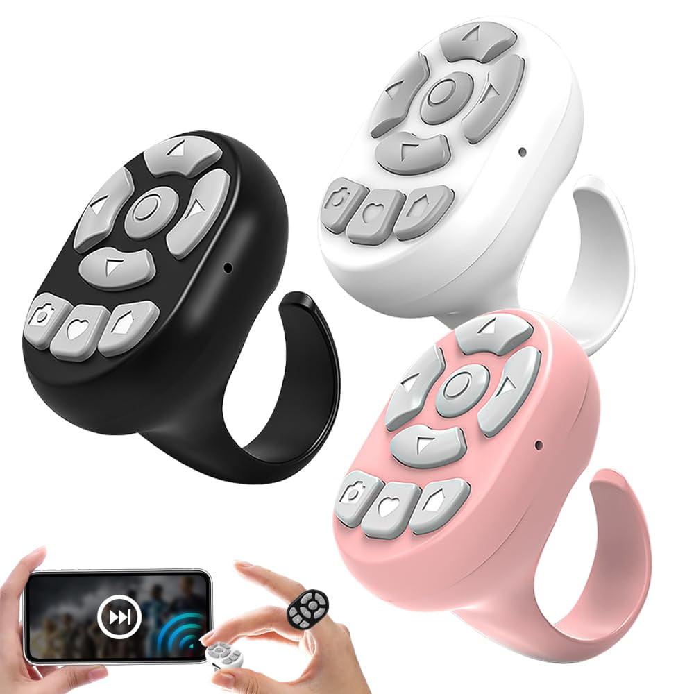 Shuang Wireless Bluetooth Remote Control Ring, 2025 New Scrolling Page Turner & Camera Shutter ...