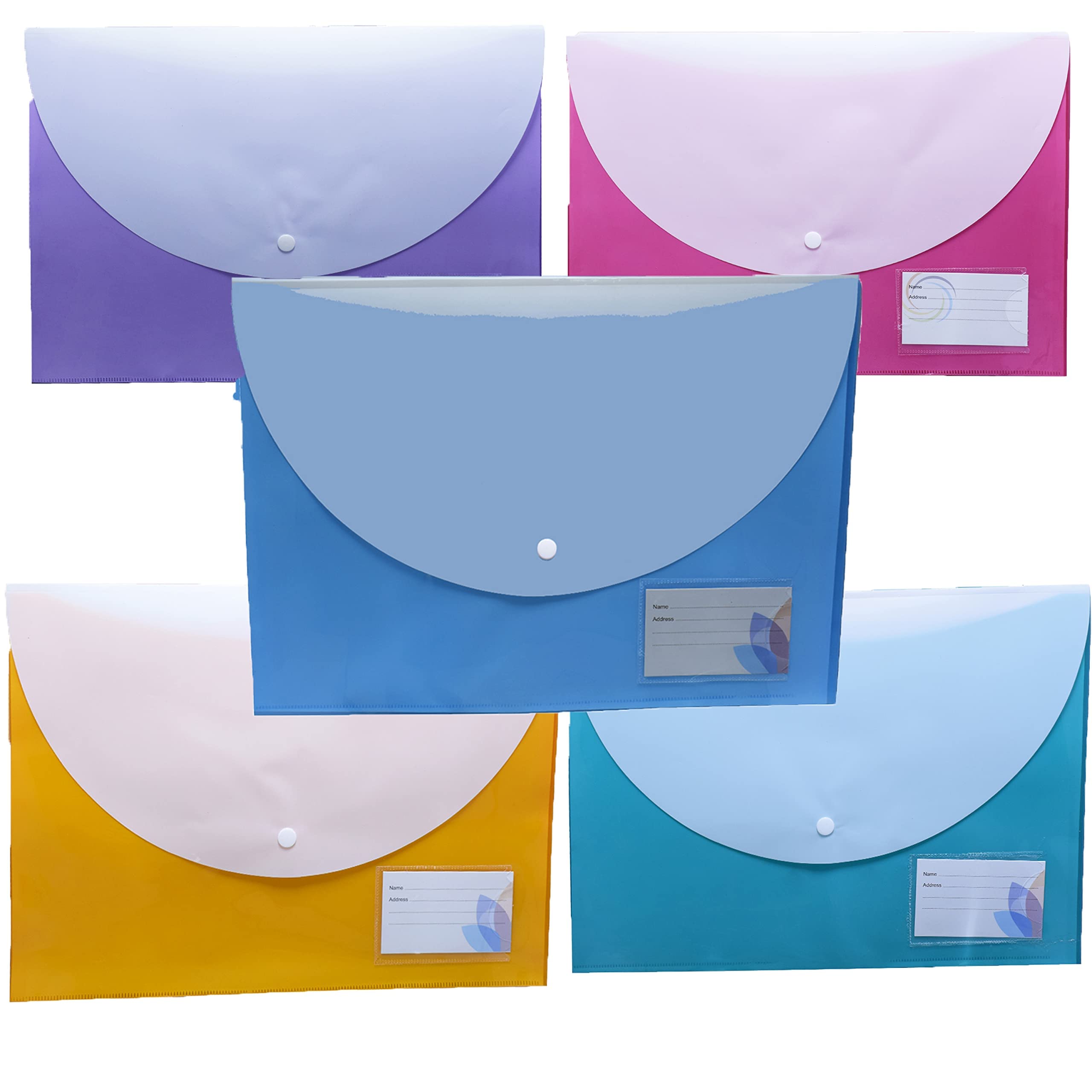 Shuban Double Pocket Document Folders Letter A4 Size File Envelopes ...