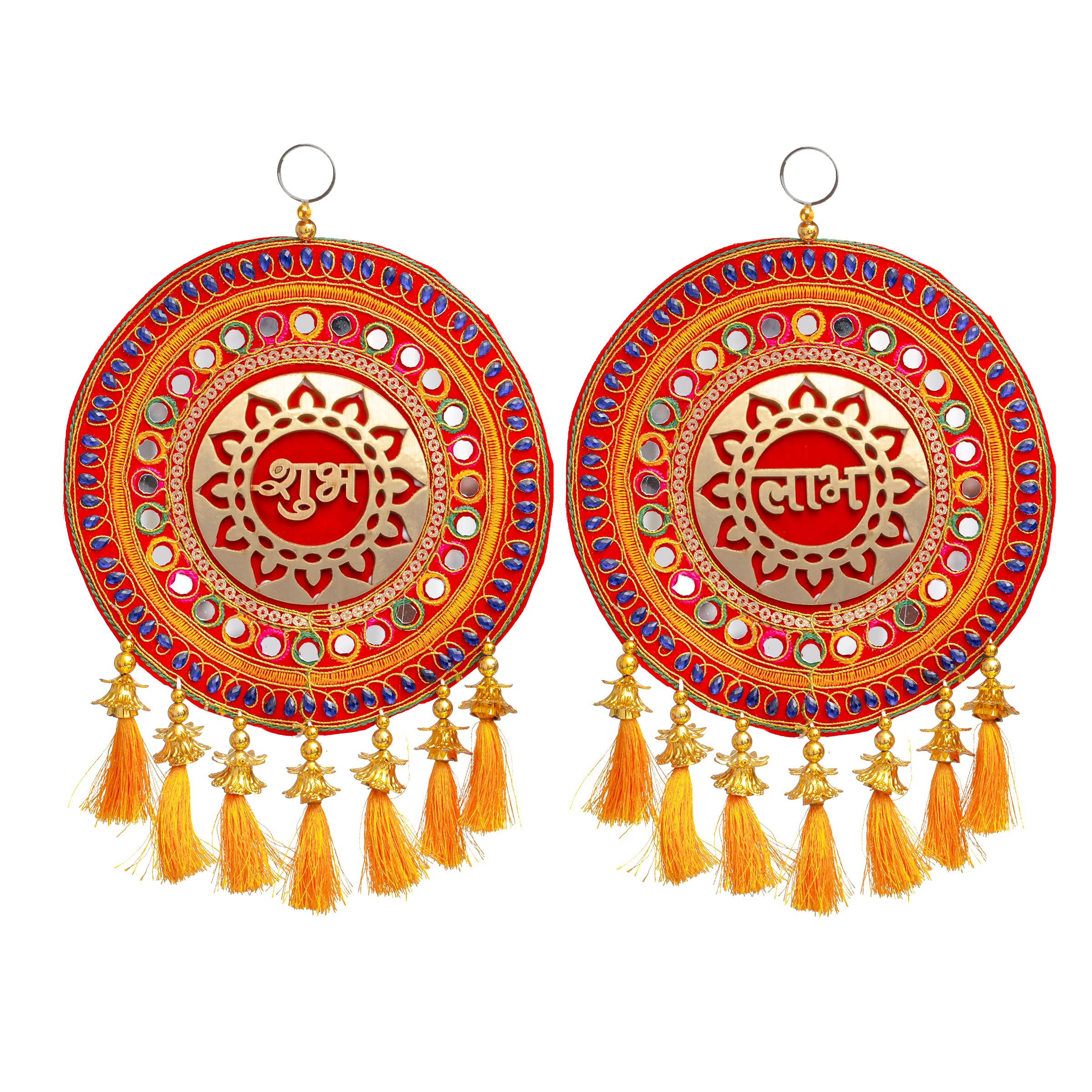 Shubh Labh Wall Main Door Wall Hanging for Religious Ritual Festival ...