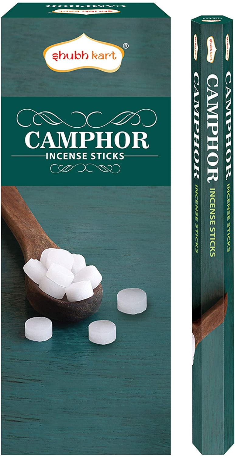 Shubhkart Pack of 6 camphor Incense Stick Set, 120 Sticks - Walmart.com