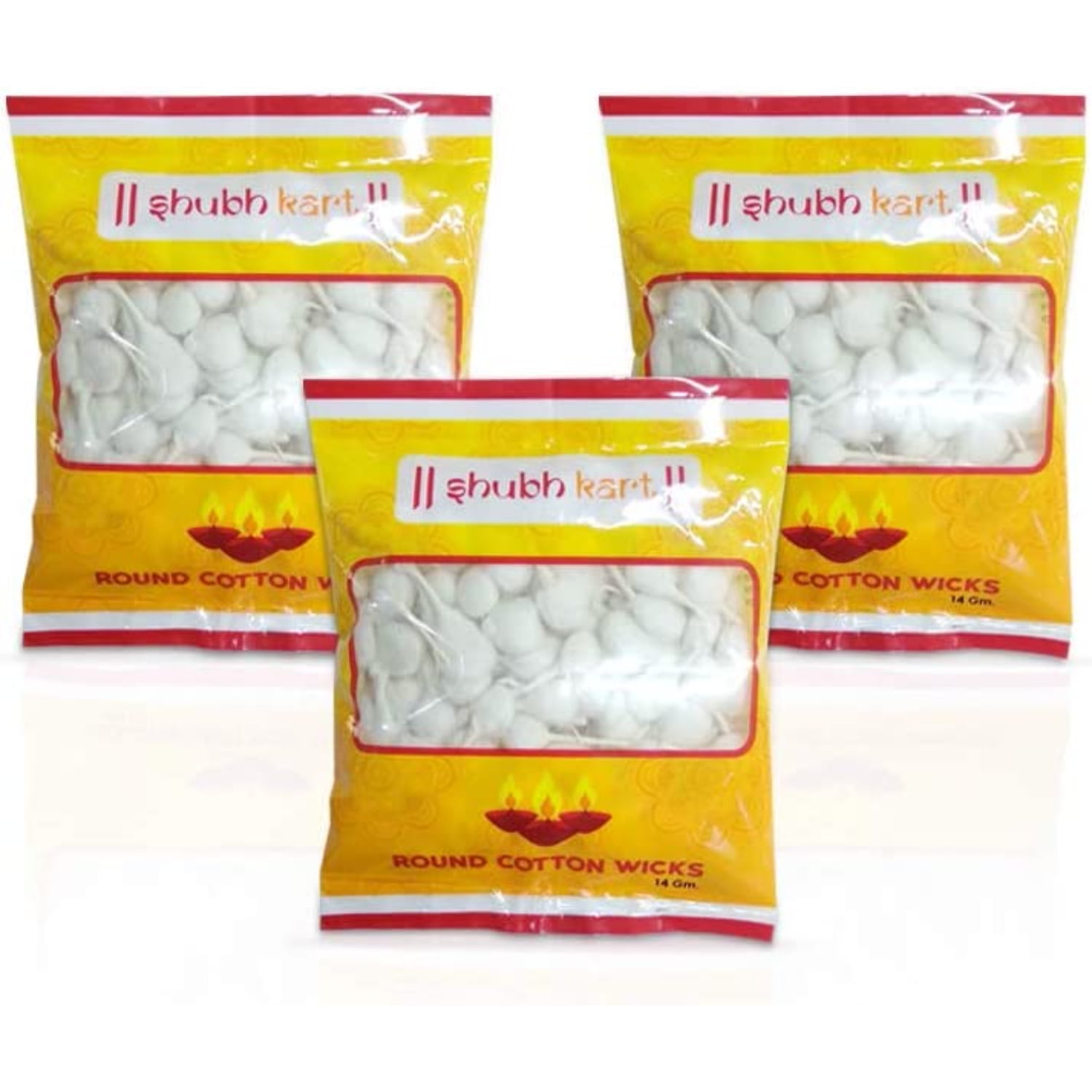 Shubhkart Hand Rolled Cotton Puja Wicks Roll Natural Cotton Candle ...