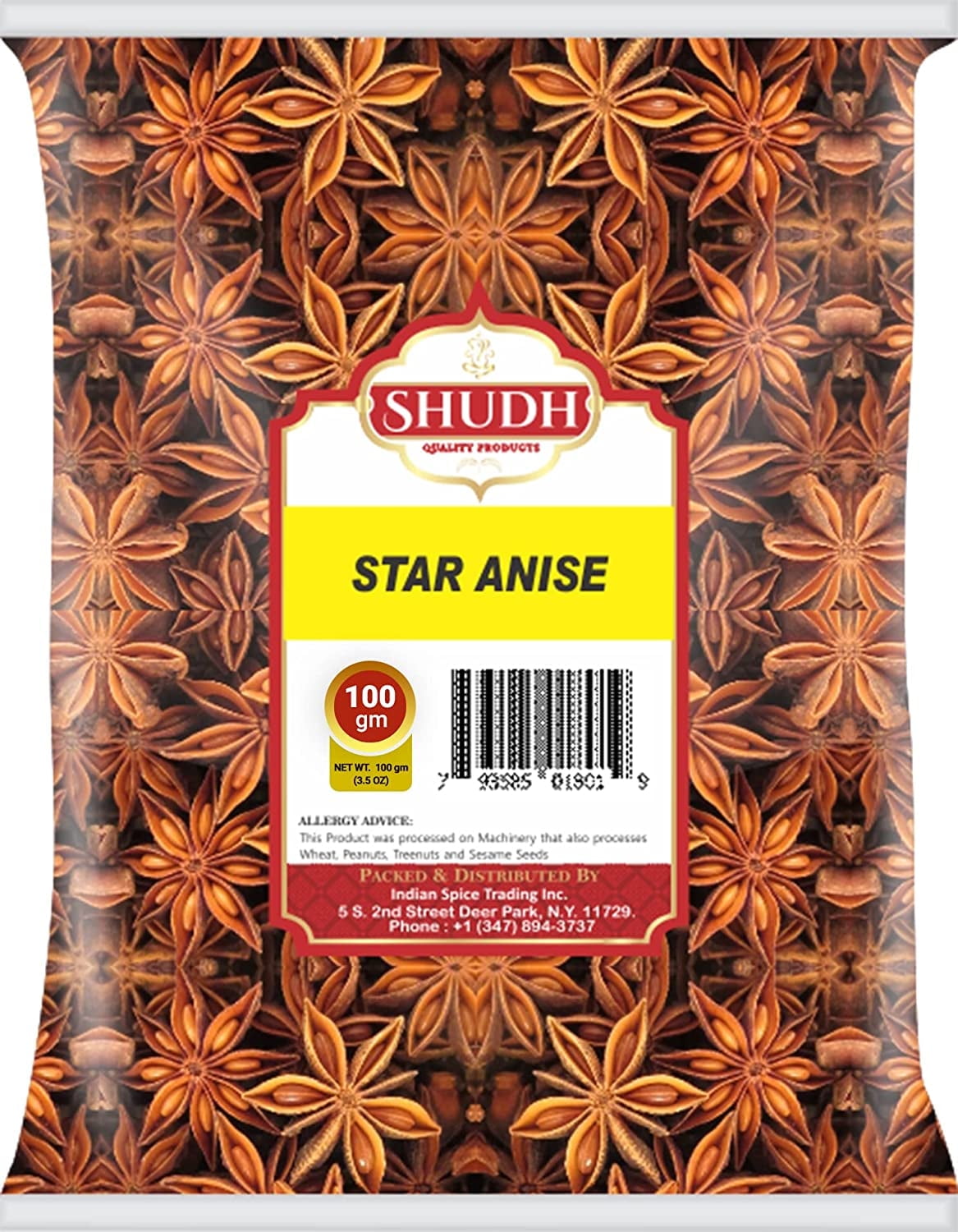 Shudh Star Anise Seeds 100 gm(3.5oz), Whole Chinese Star Anise Pods ...
