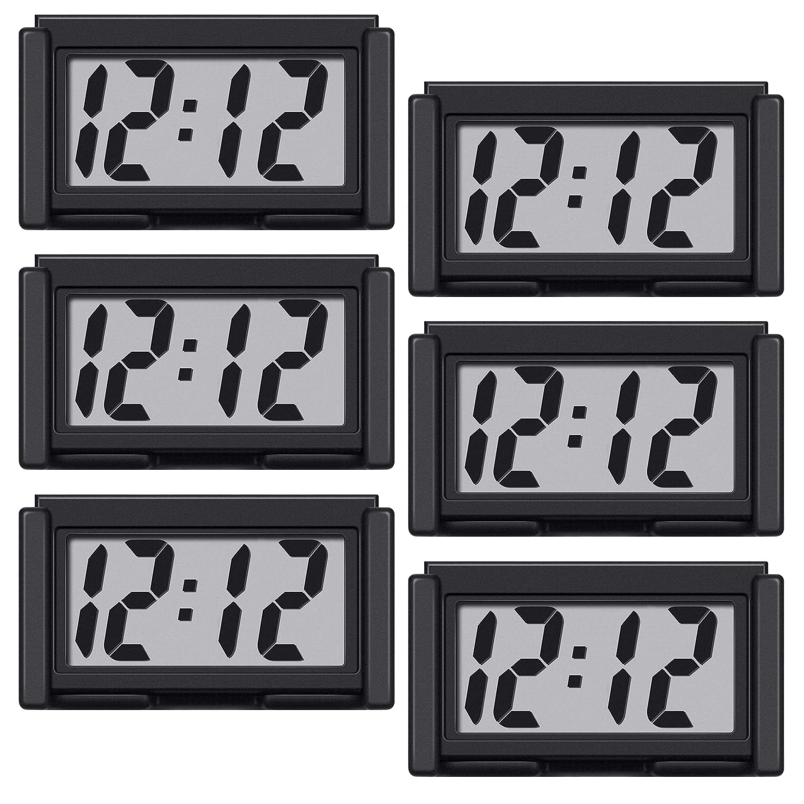 Shudyear Small Digital Clock， with Jumbo LCD Time & Day Display，Mini ...