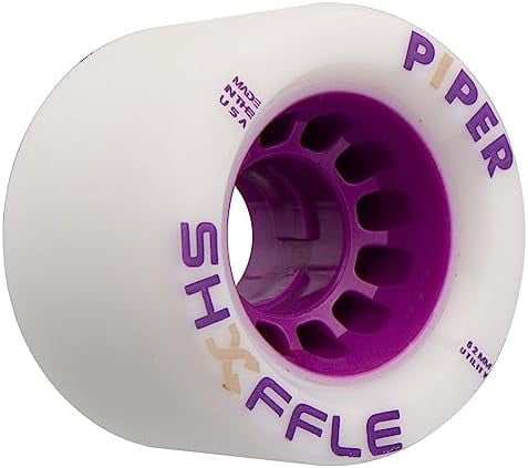 Shuffle Indoor Quad Roller Skate Session Wheels (White/Purple ...