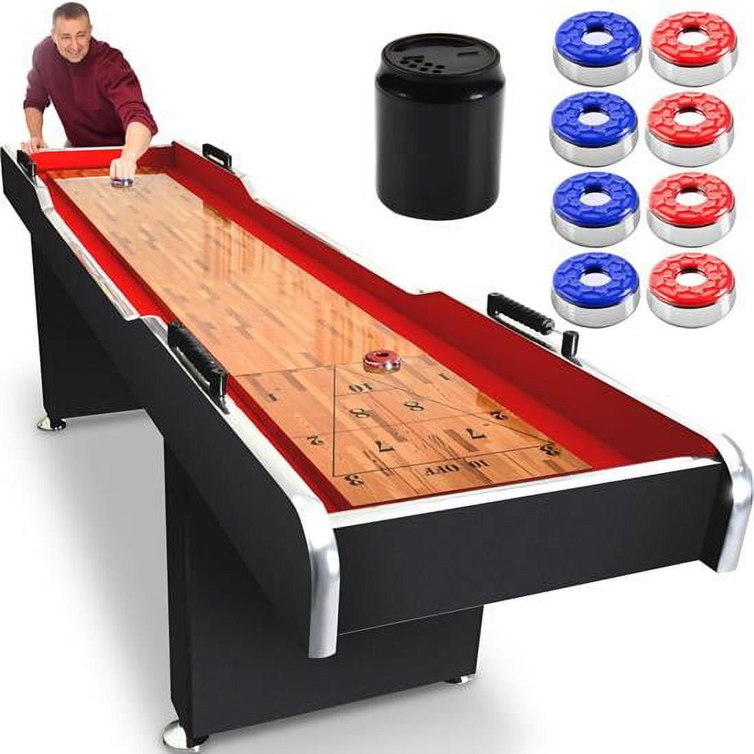 Shuffleboard Table, 9ft Poly Coated Surface, with Accessories, Abacus ...
