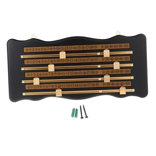 Shuffleboard Wall Mounted Scoreboard Scoring Device Wood Game with ...