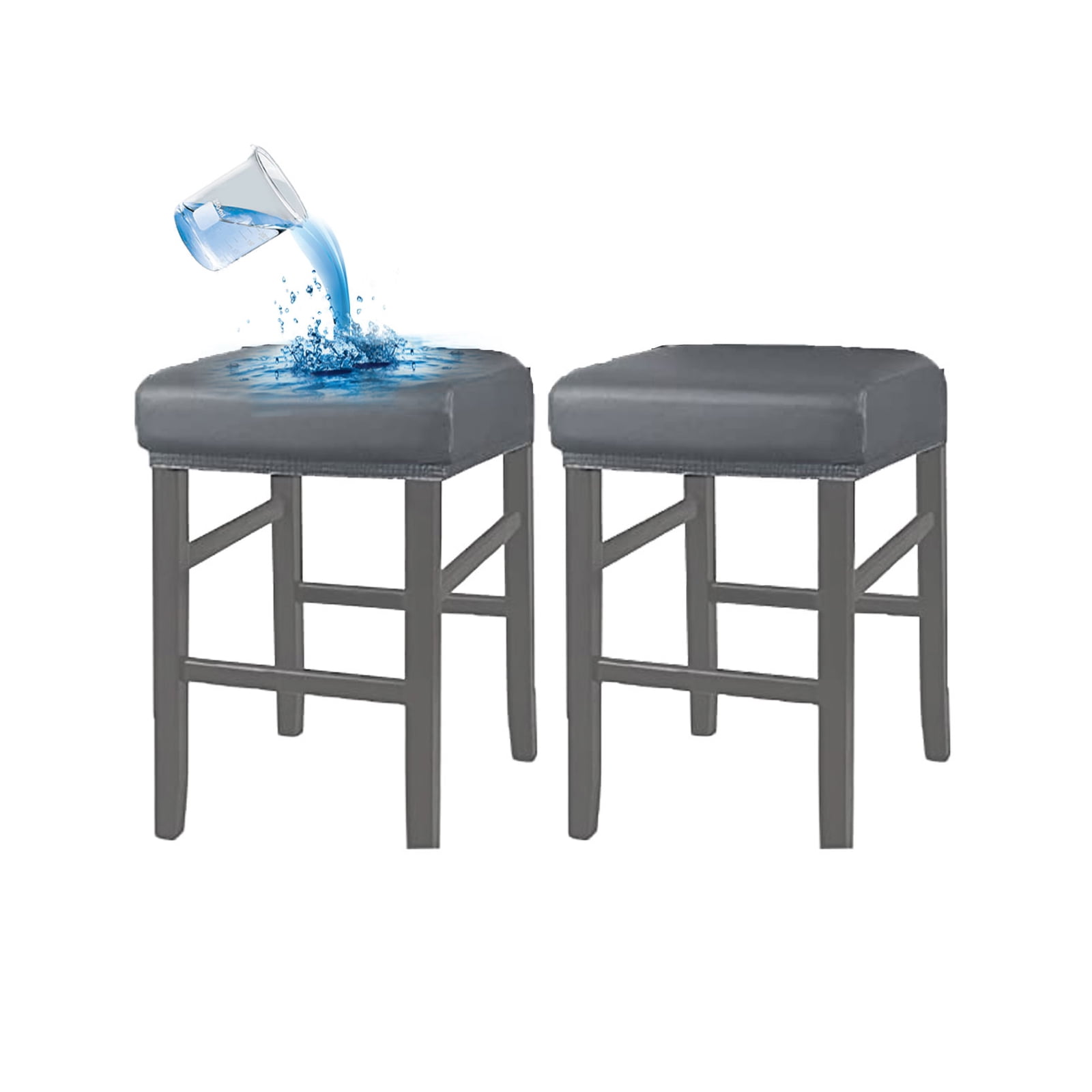 Shukii Stool Covers Rectangle Stretch Rectangle Bar Stool Covers ...