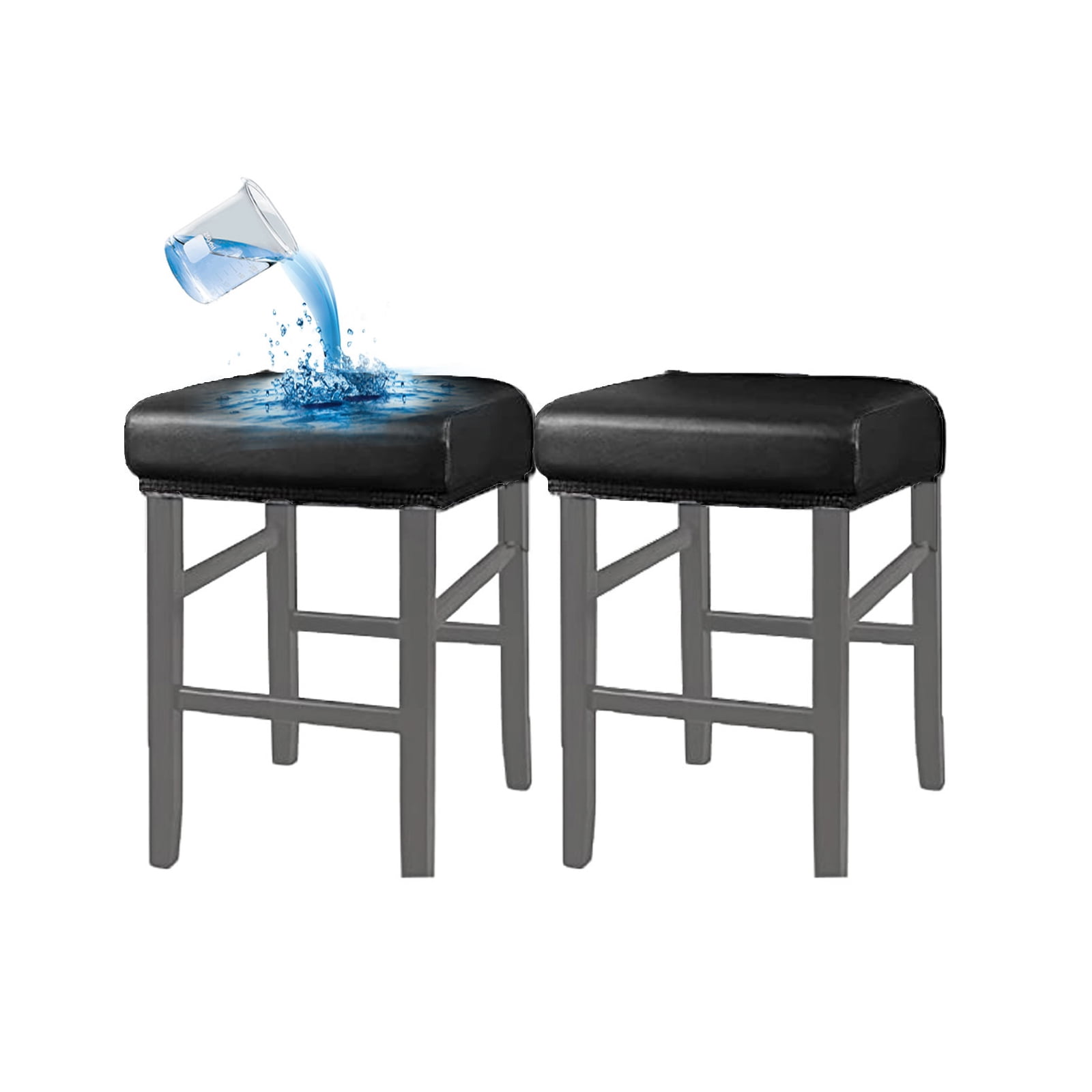 Shukii Stool Covers Rectangle Stretch Rectangle Bar Stool Covers ...