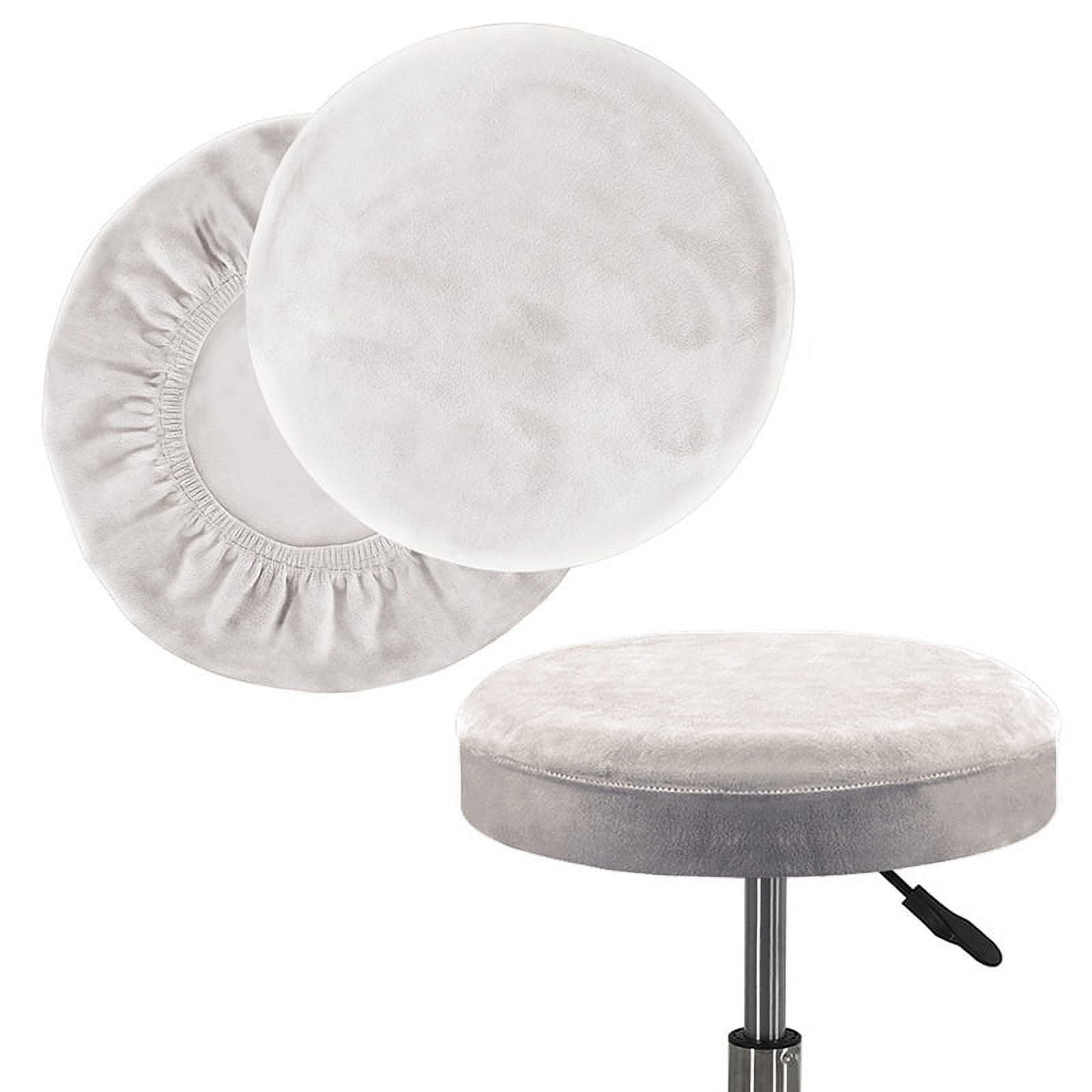 Shukii Velvet Bar Stool Covers Round Bar Stool Seat Covers Elastic Bar ...