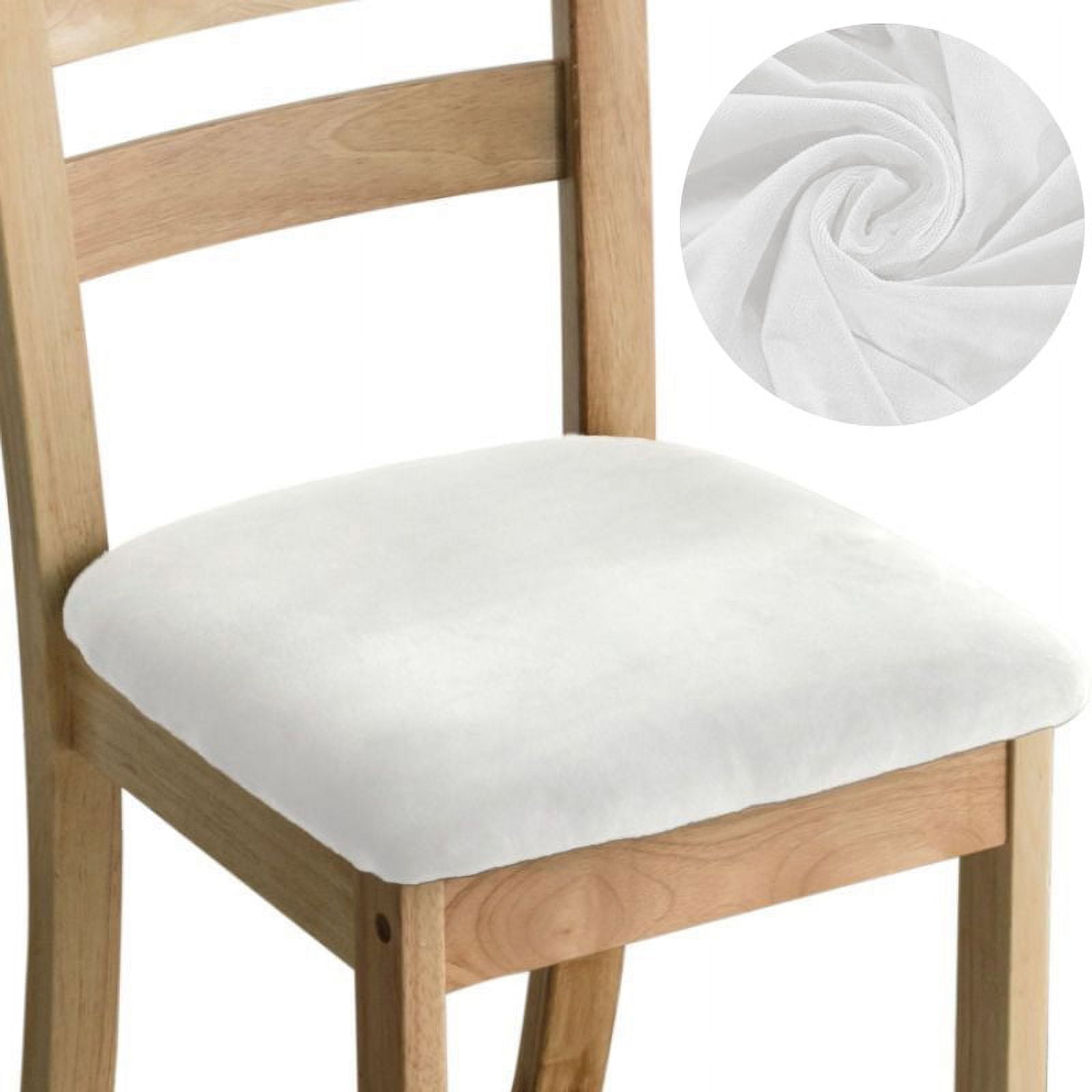 Shukii Velvet Dining Chair Covers Set of 4 Stretch Dining Table Chair ...