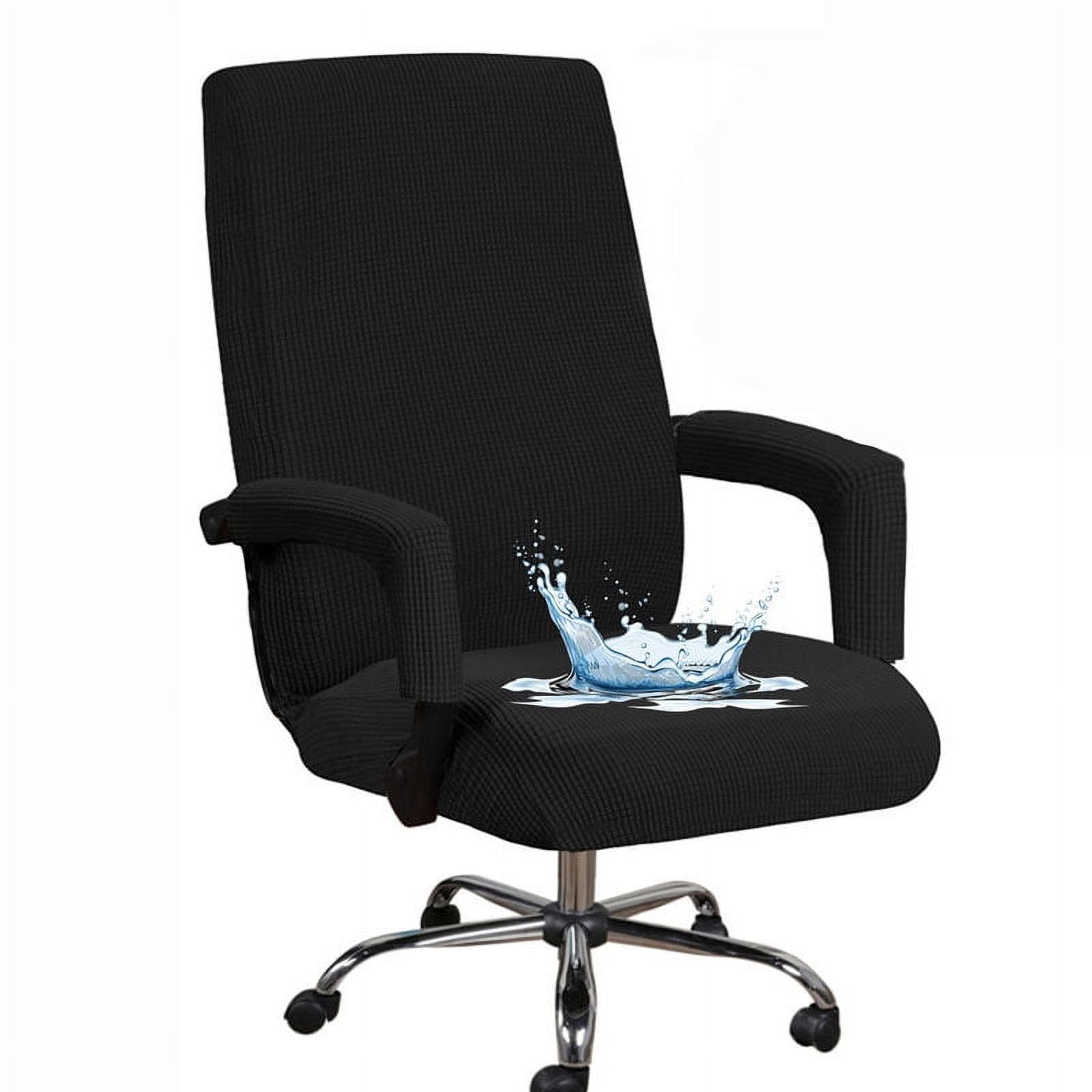 Shukii Waterproof Office Chair Cover Stretch Computer Office High Back ...