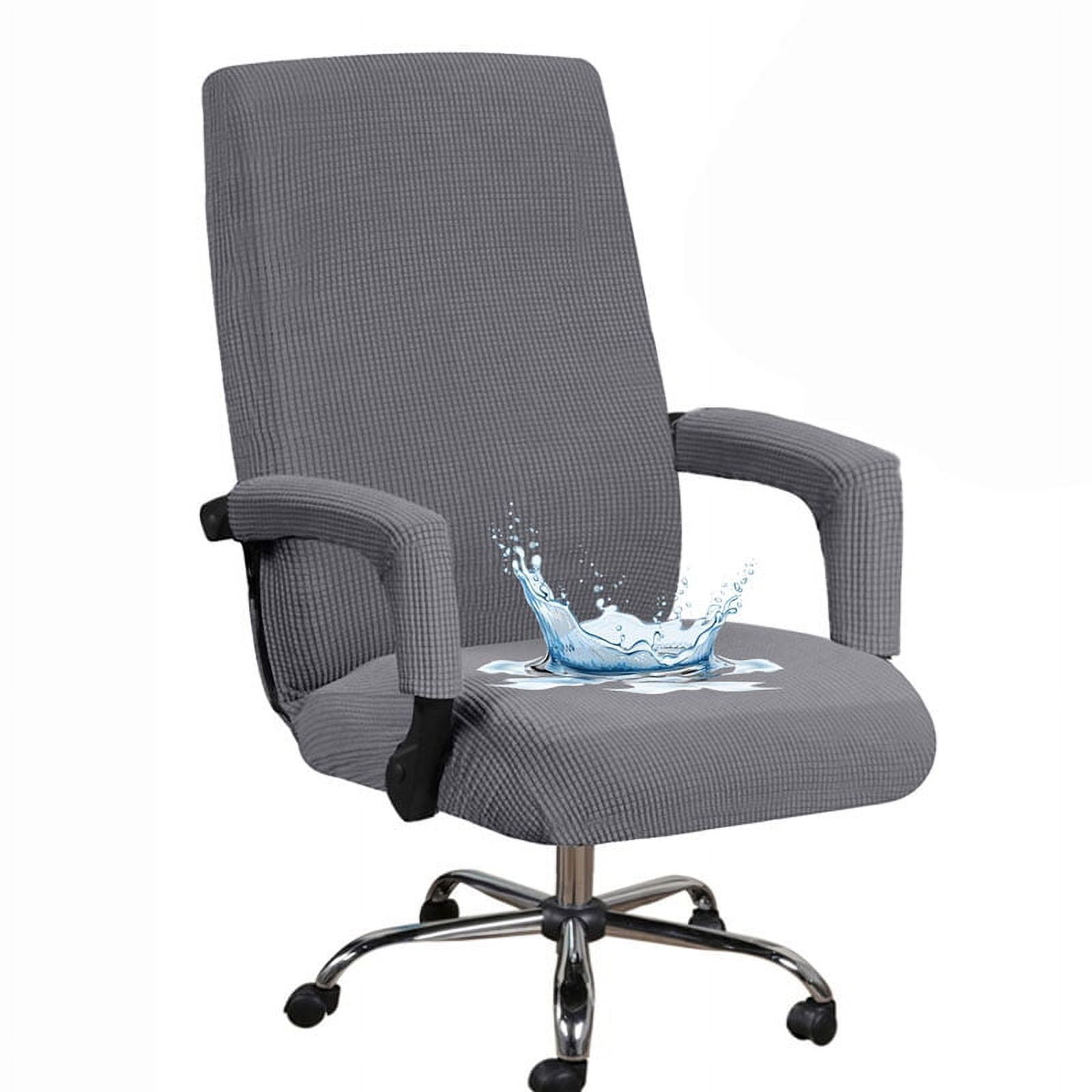 Shukii Waterproof Office Chair Cover Stretch Computer Office High Back ...