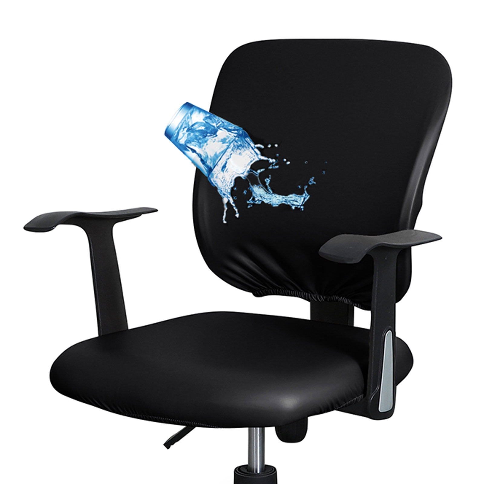 Shukii Waterproof Office Desk Chair Cover PU Leather Computer Chair ...